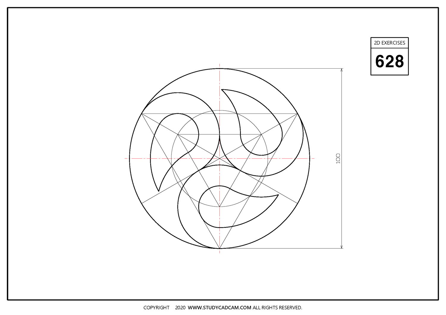 STUDYCADCAM 2D CAD EXERCISES 628 (PDF) - Payhip
