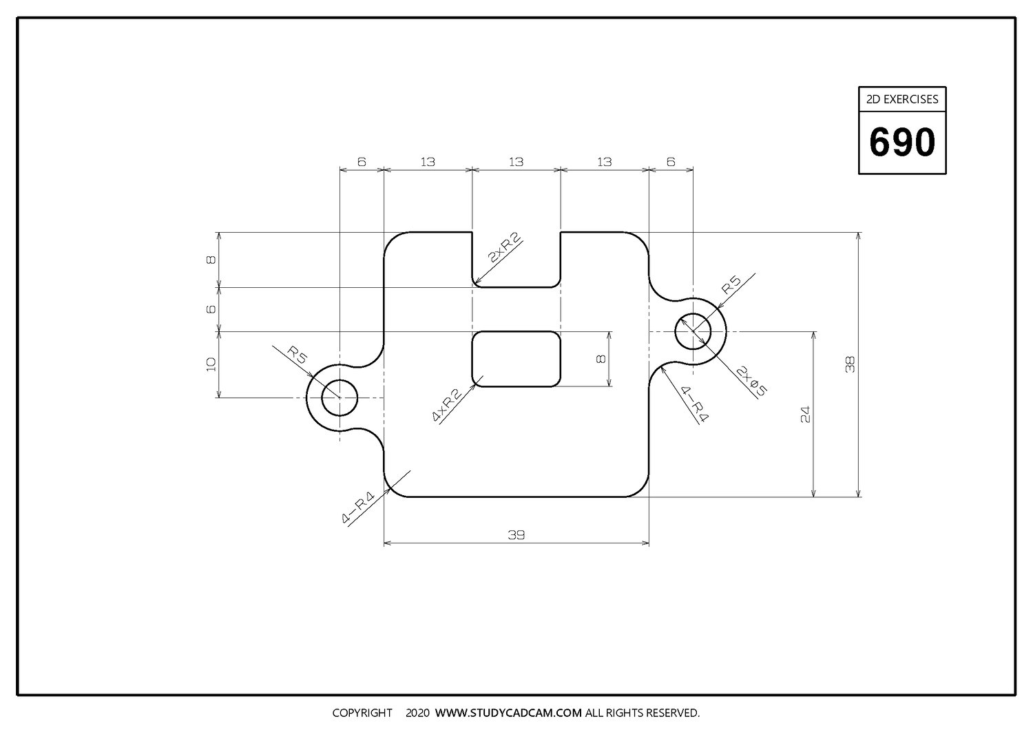 STUDYCADCAM 2D CAD EXERCISES 690 (PDF) - Payhip