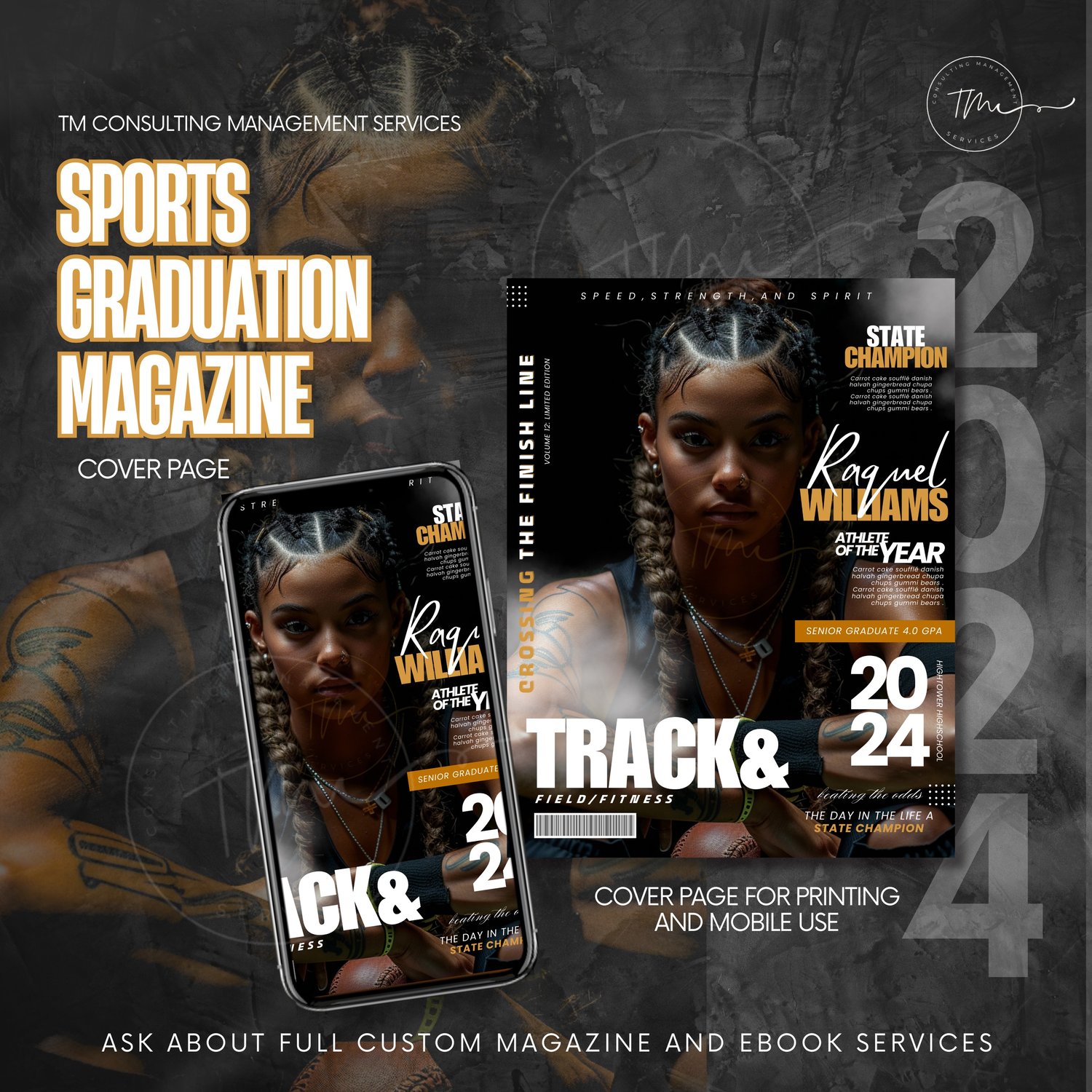 Custom Graduation Magazine Cover Bundle - Payhip
