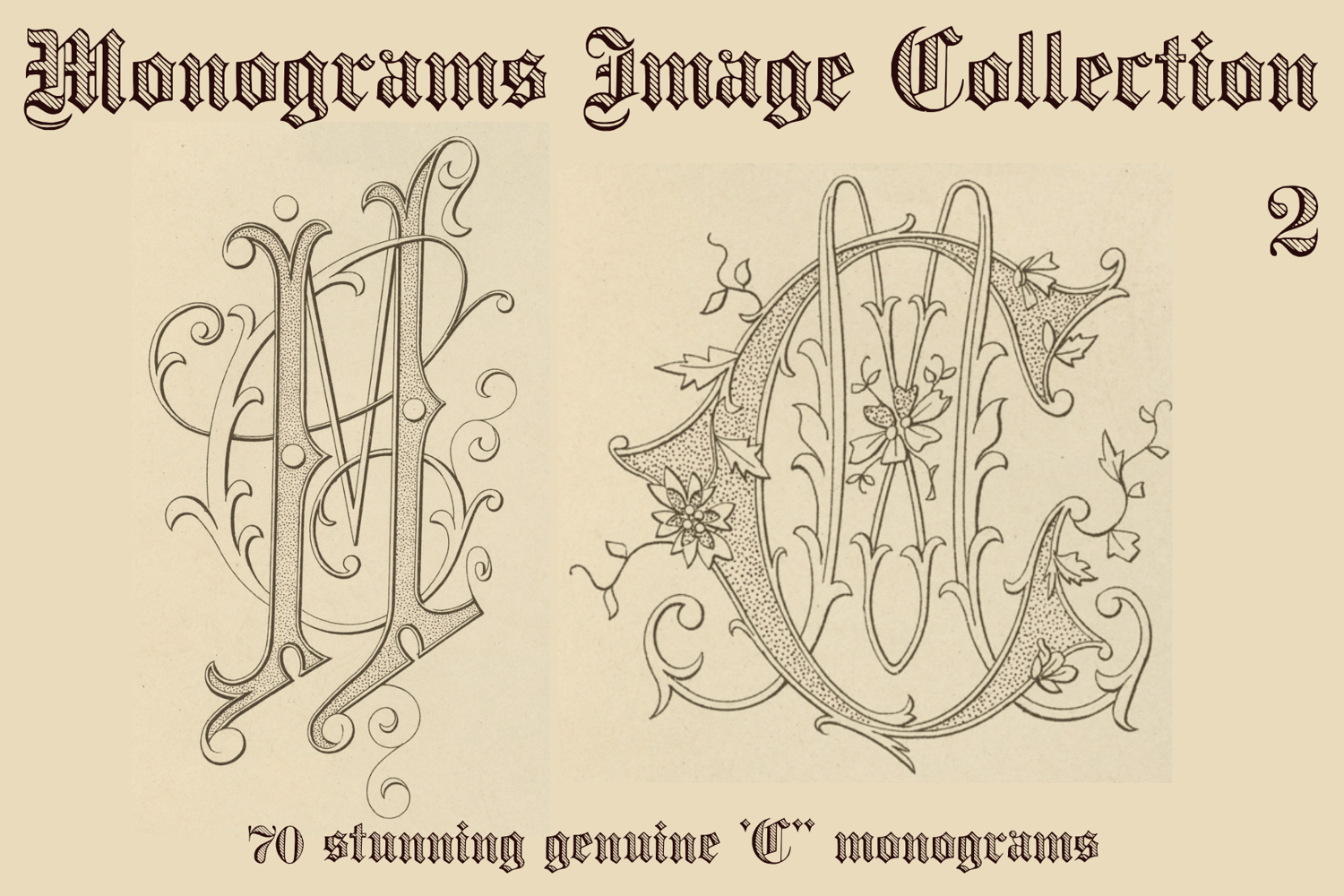 Monocracy Monograms Collection "C" VOL 2 70 PIECES - Payhip