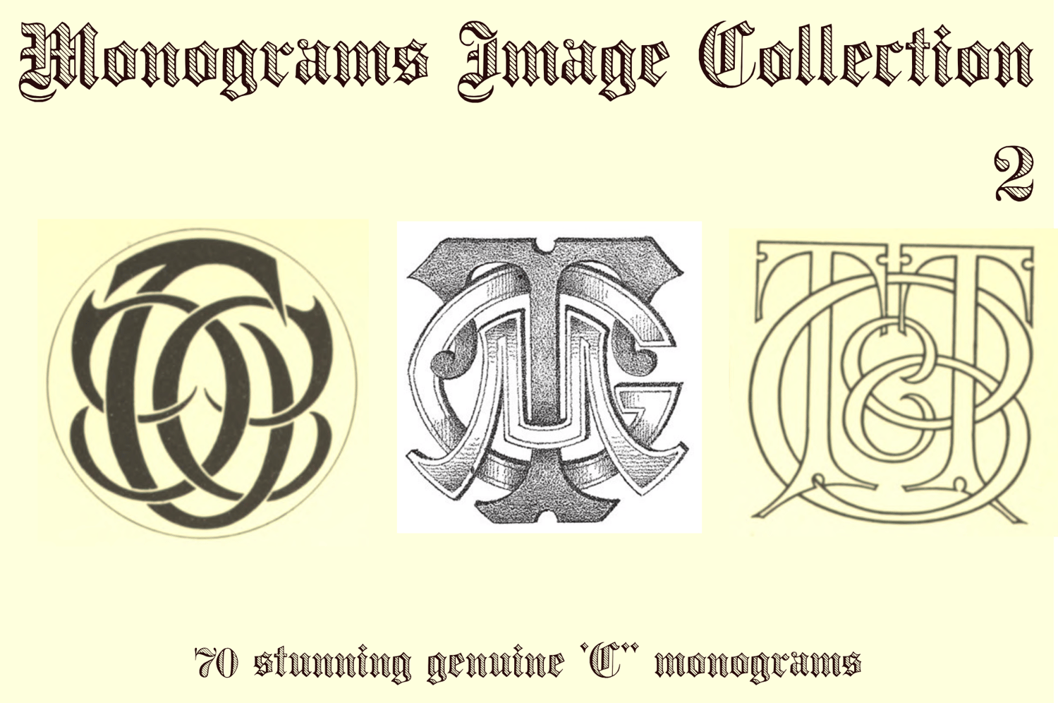 Monocracy Monograms Collection "C" VOL 2 70 PIECES - Payhip