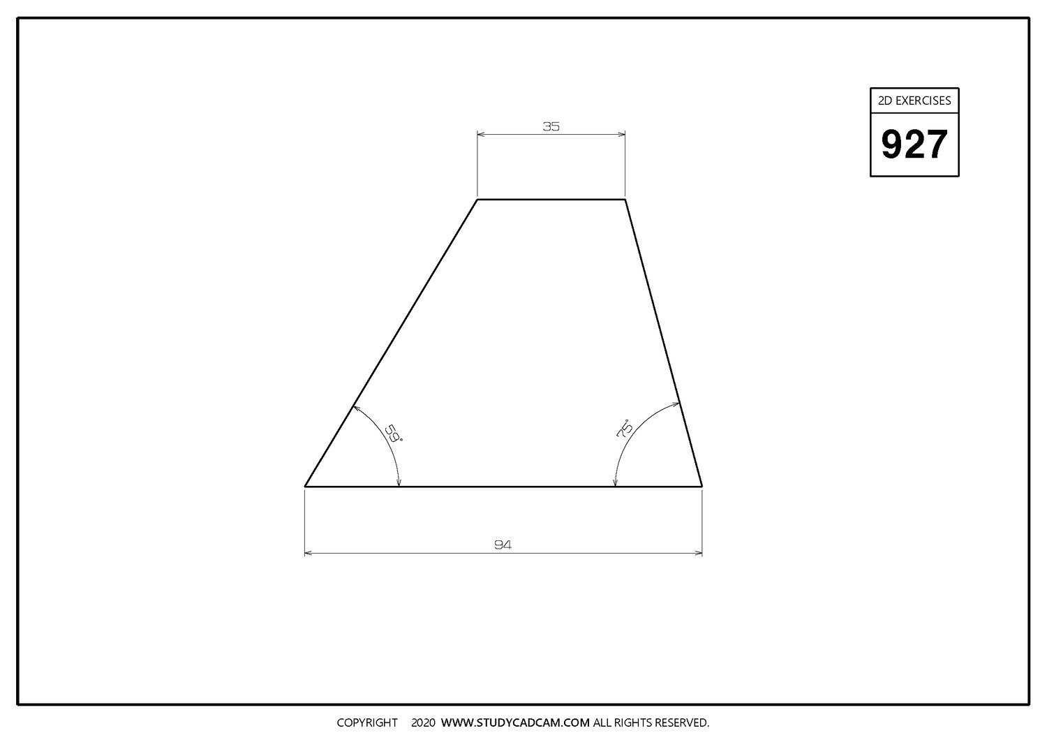 STUDYCADCAM 2D CAD EXERCISES 927 (PDF) - Payhip