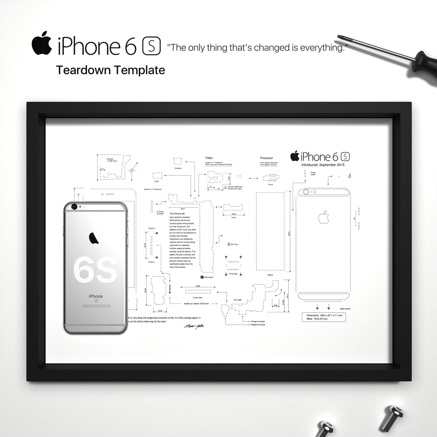 iPhone X Teardown Template