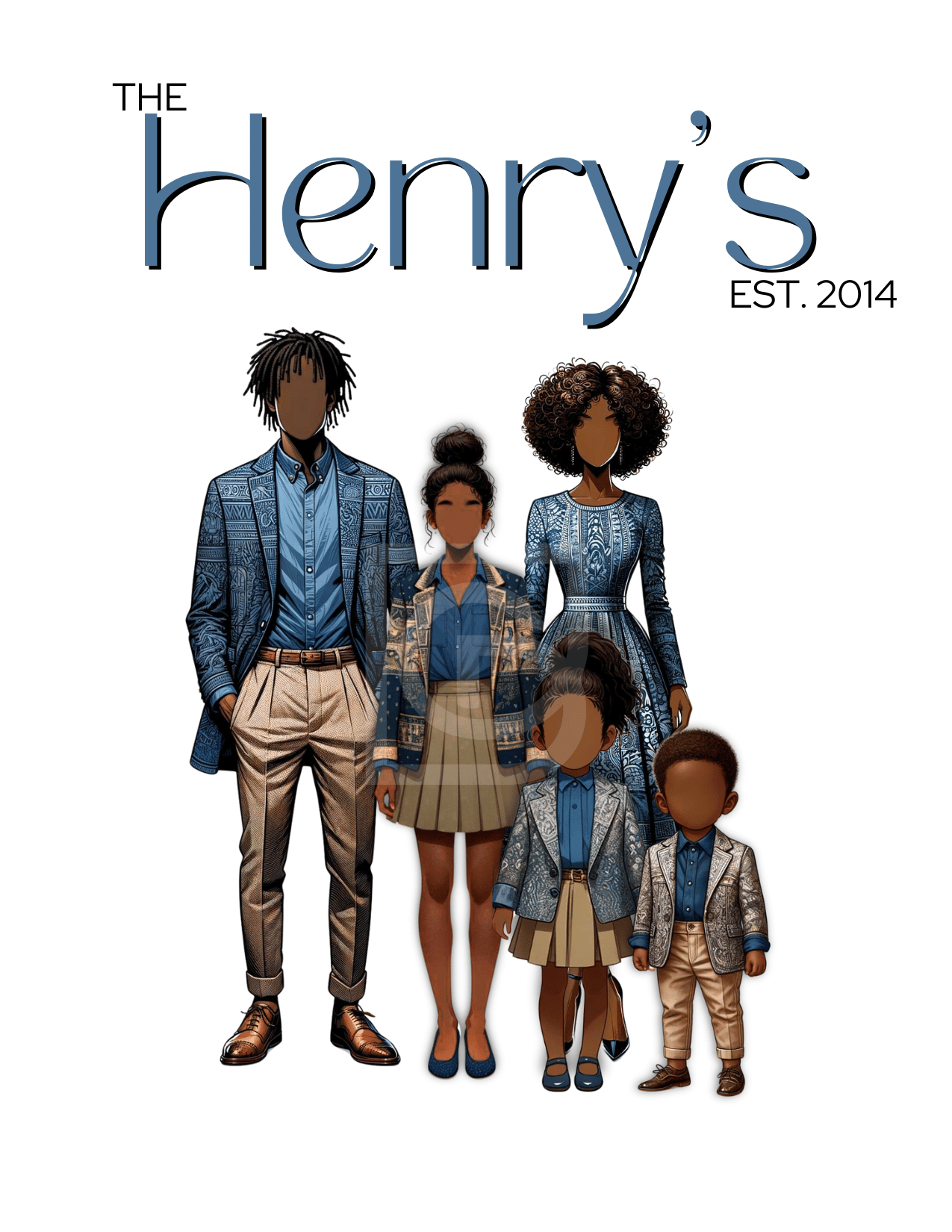 Bespoke Family Avatars - Customizable Digital Print - Perfect Mother’s ...