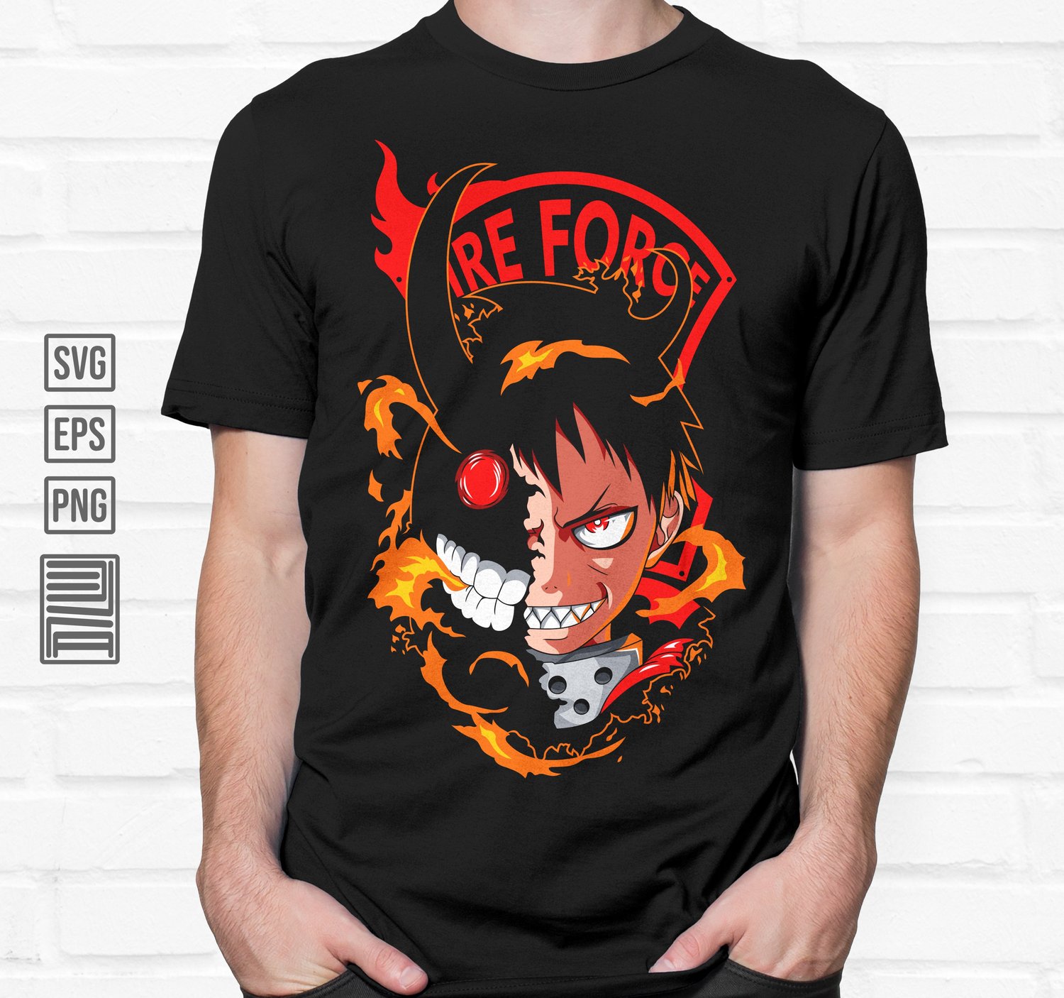 Fire Force - Shinra Kusakabe Devil Anime Vector Files - Payhip