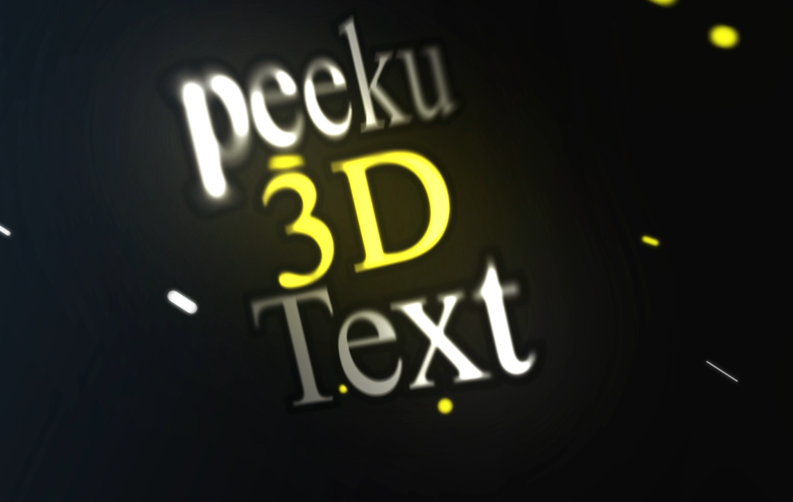 3D Text Animation project file - Payhip