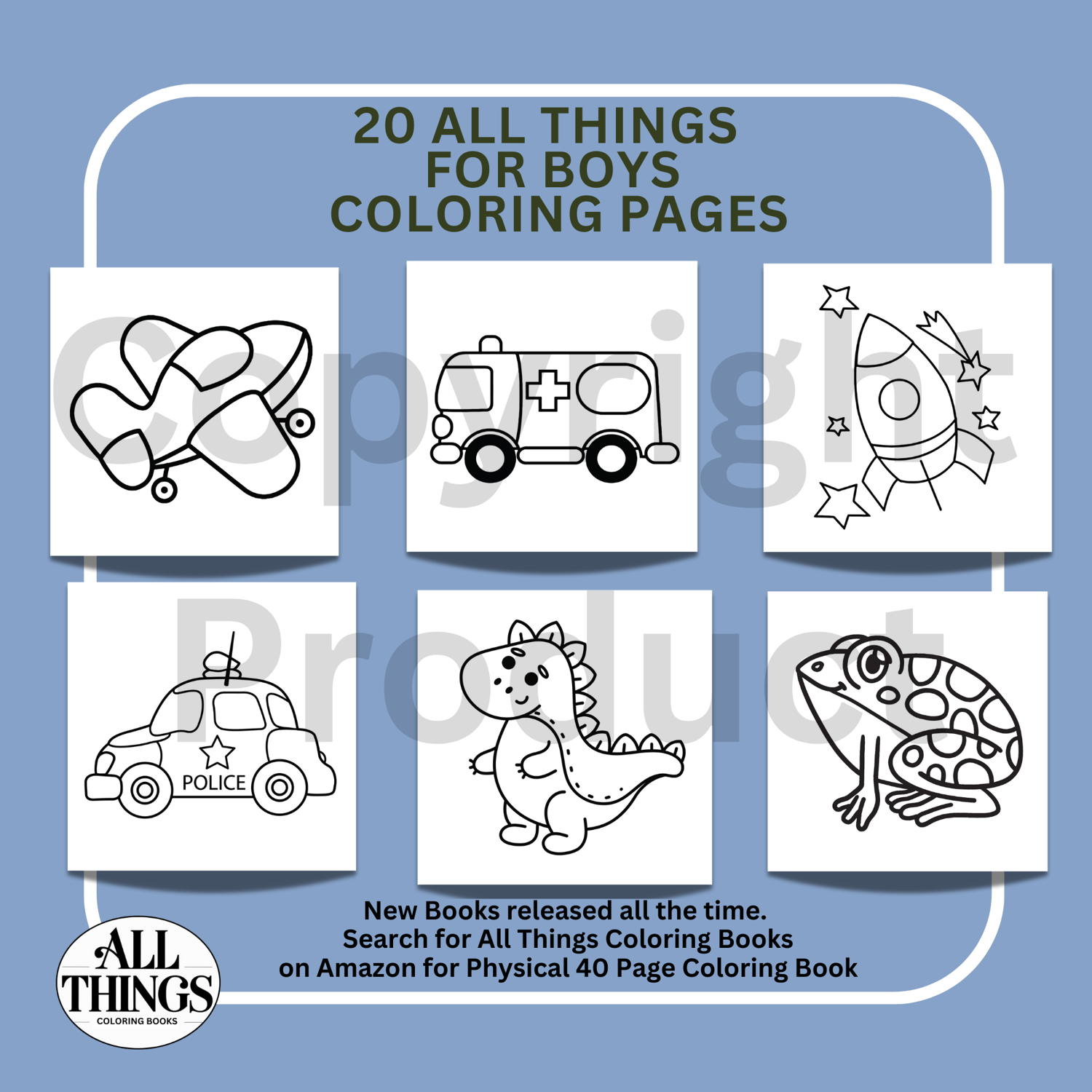 All Things for BOYS - Coloring Pages - Payhip