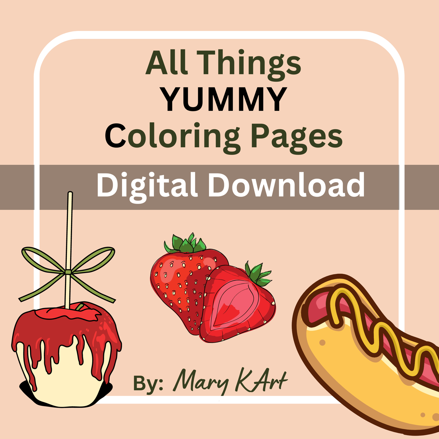 All Things - YUMMY - Coloring Pages - Payhip