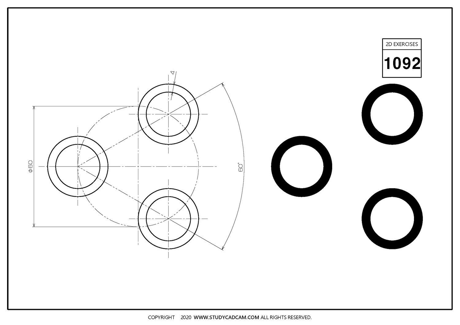 STUDYCADCAM 2D CAD EXERCISES 1092 (PDF) - Payhip