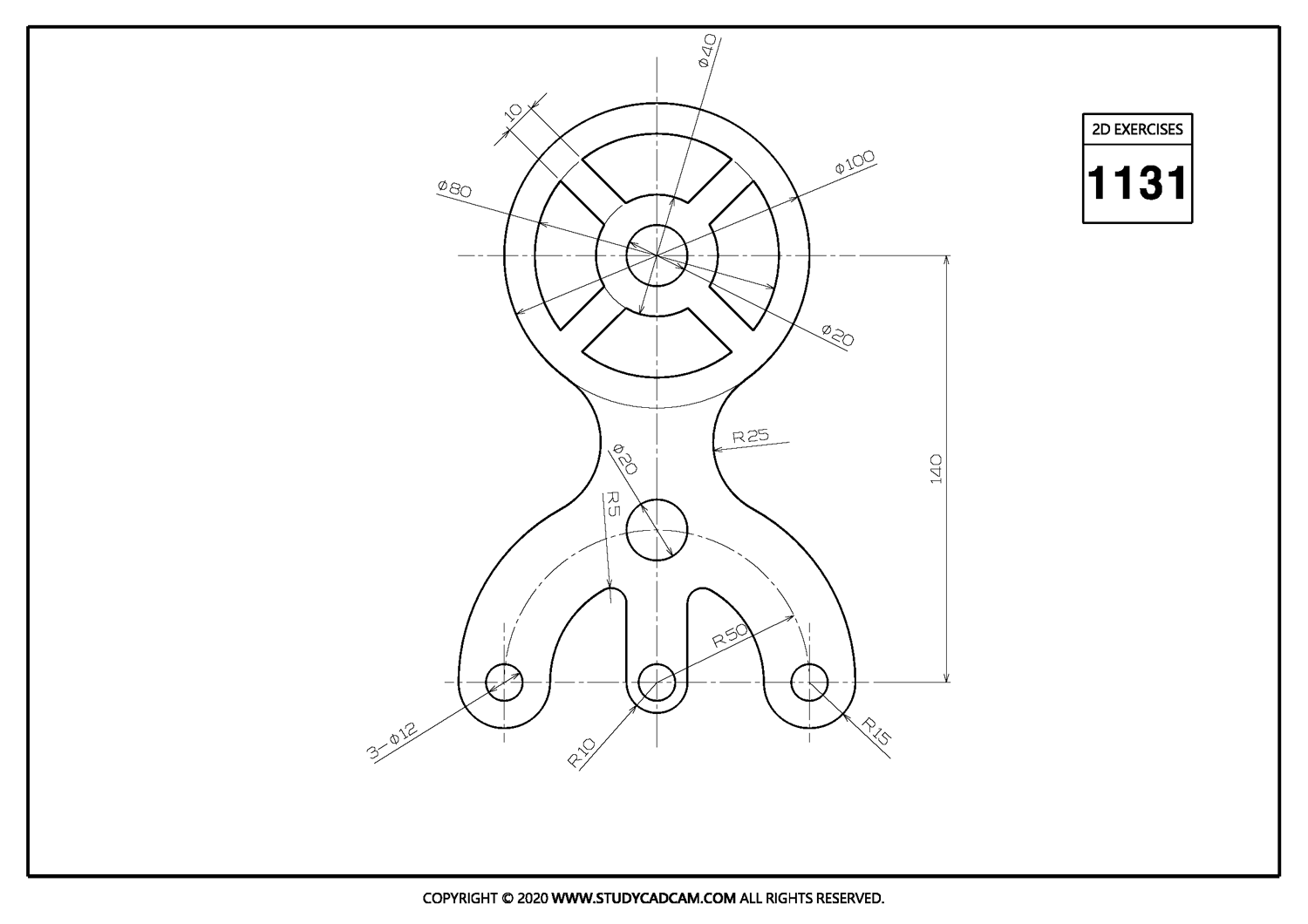 STUDYCADCAM 2D CAD EXERCISES 1131 (PDF) - Payhip