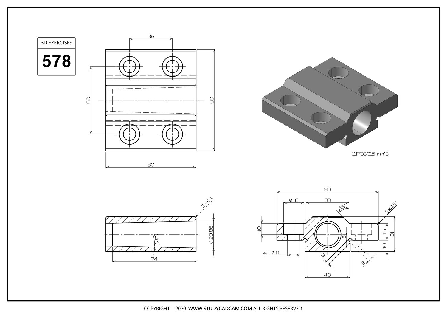 STUDYCADCAM 3D MODELING EXERCISES 578 (PDF) - Payhip