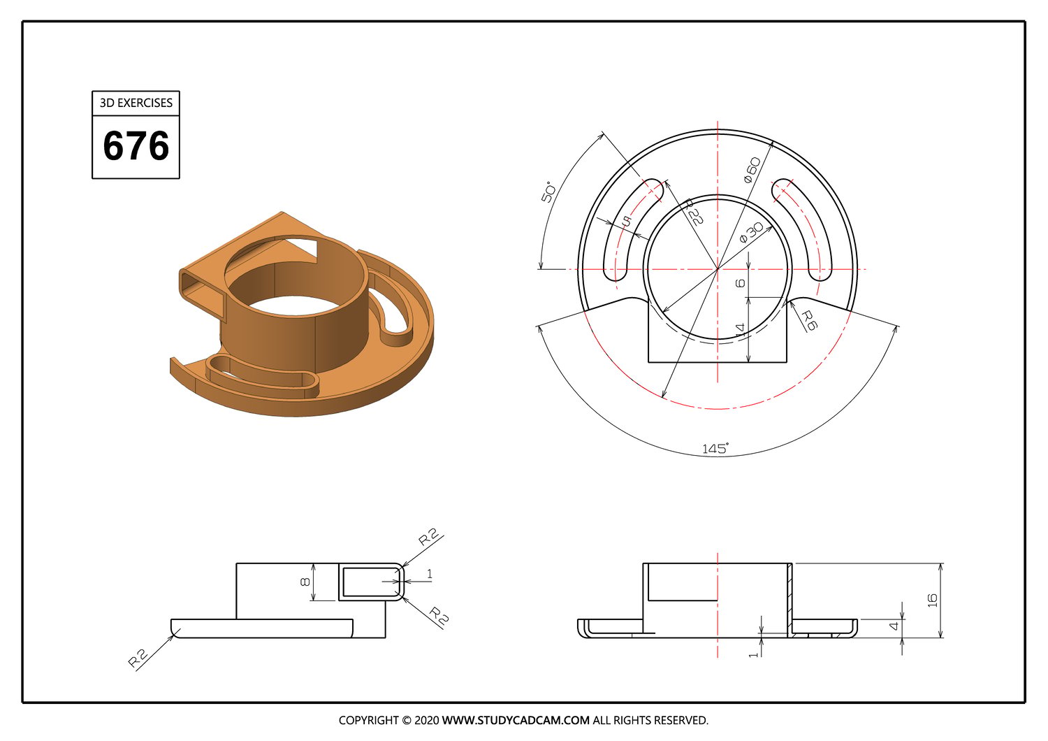 STUDYCADCAM 3D MODELING EXERCISES 676 (PDF) - Payhip