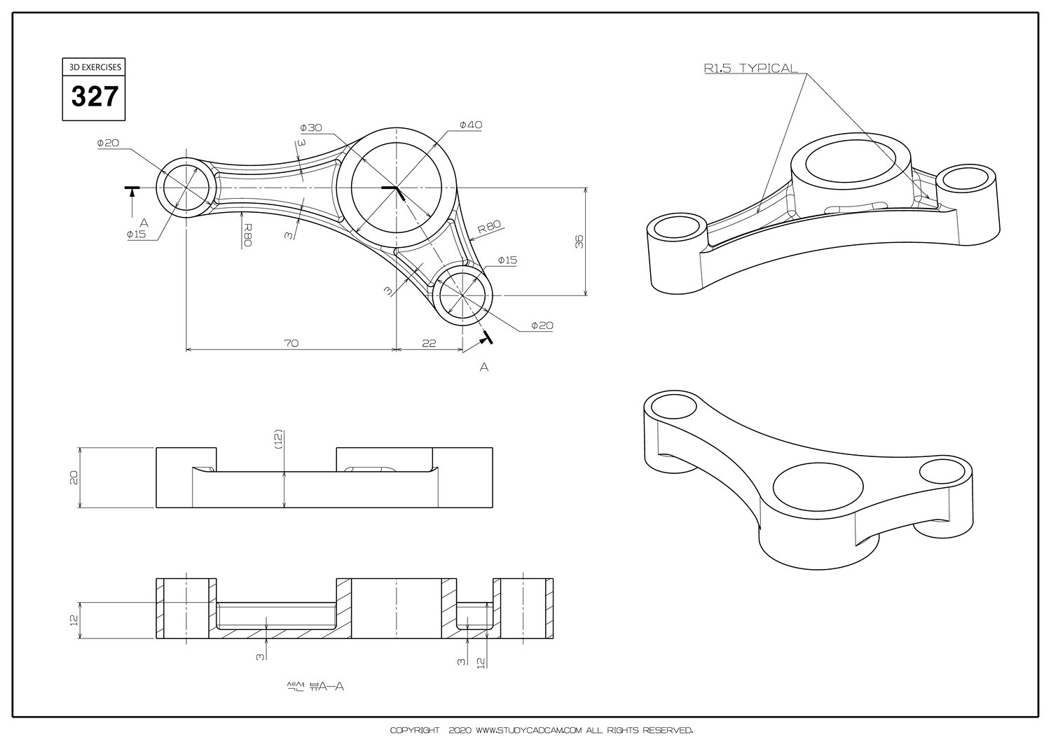 STUDYCADCAM 3D MODELING EXERCISES 327 (PDF) - Payhip