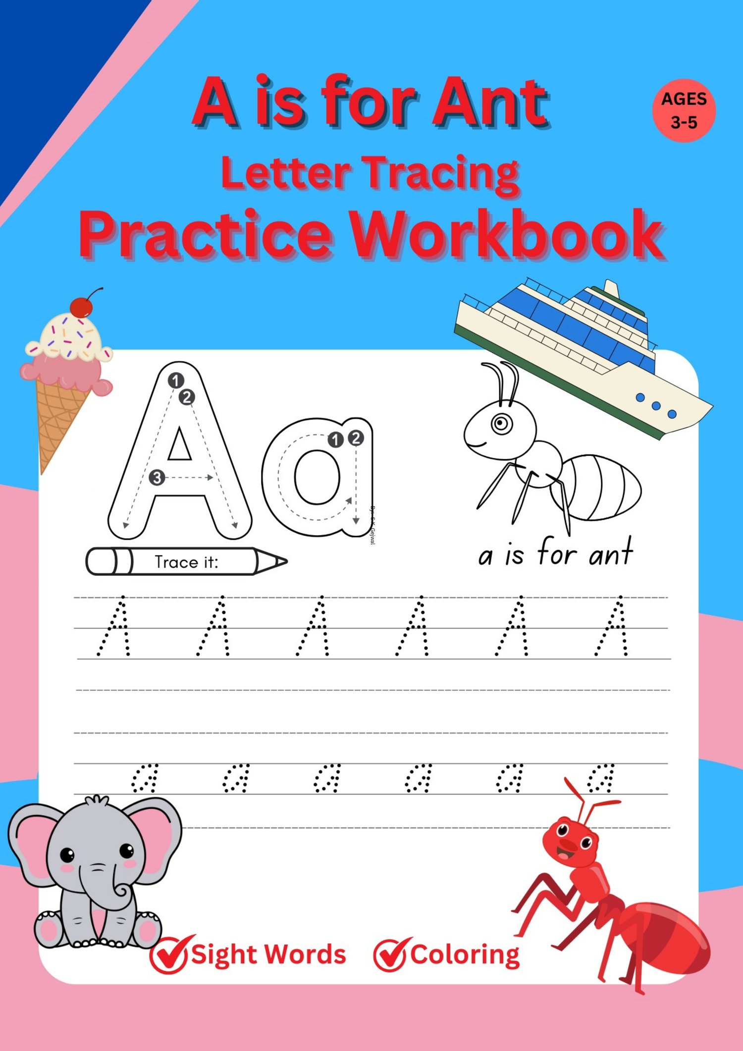 A is For Ant- All Alphabets Writing and Tracing Practice Workbook - Payhip