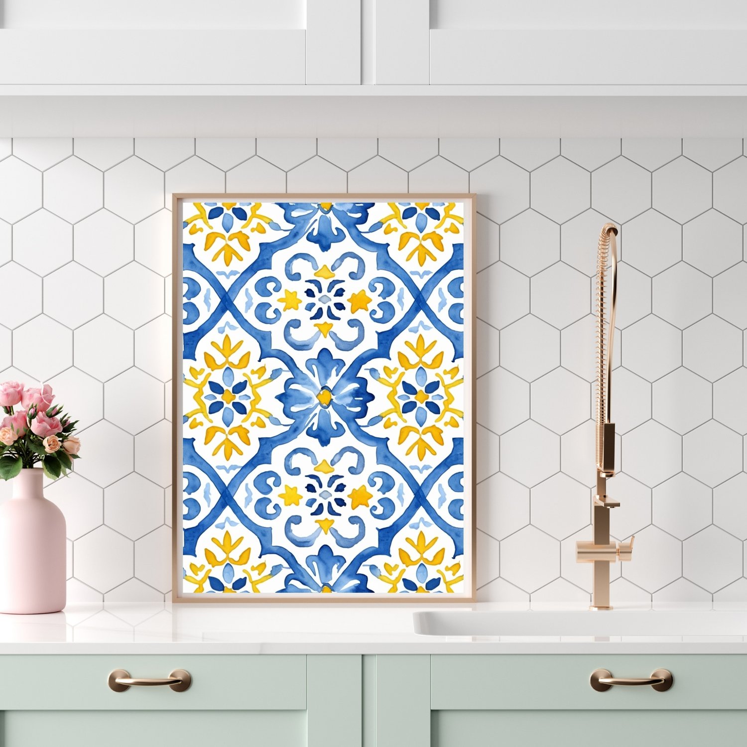 Discover the Mediterranean Magic: Lemon & Azure Pattern Collection