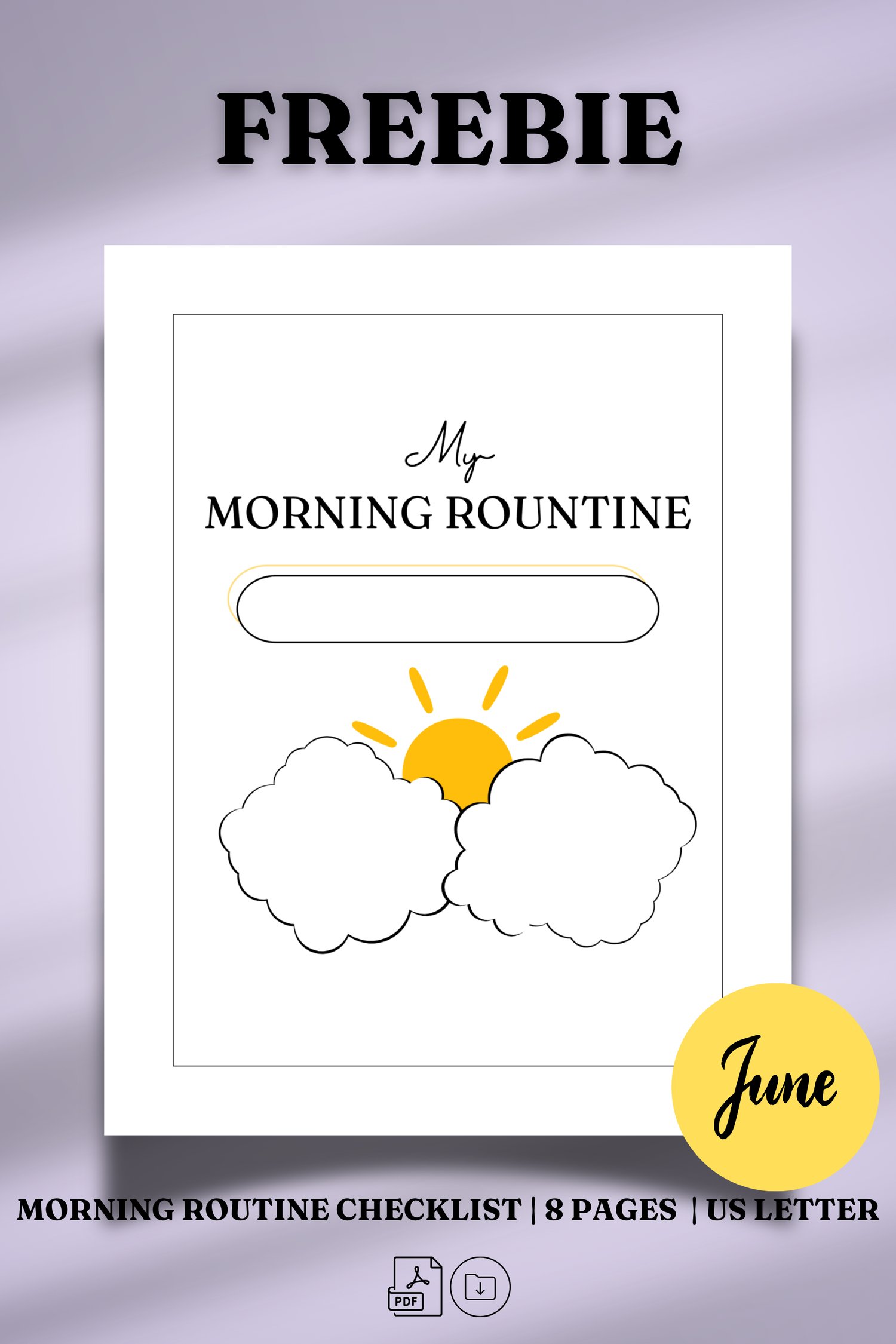 Morning Routine Checklists | June Freebie | Printable - Payhip
