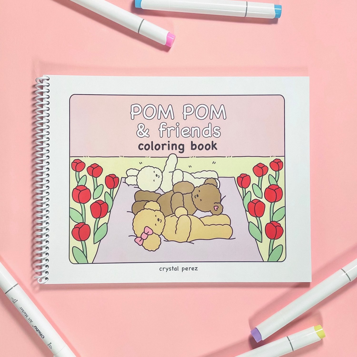Pom Pom & Friends Coloring Book Volume 1 (PRE-ORDER 1 WEEK)