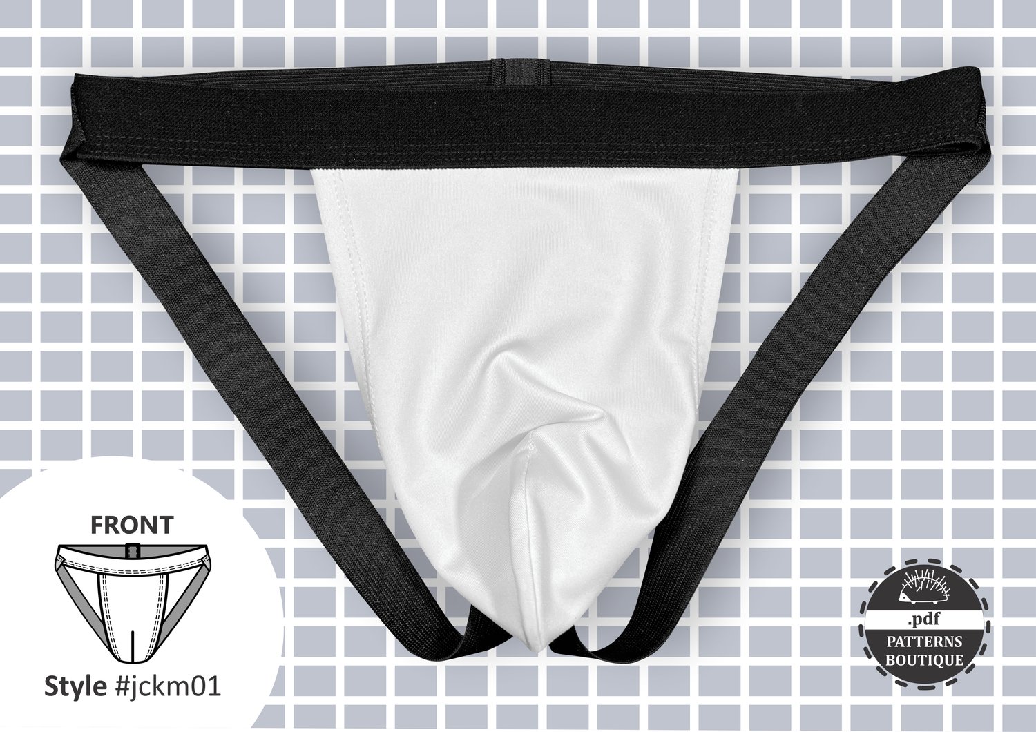 JOCKSTRAP for Men - PDF Sewing Pattern & Youtube Video / 8 Sizes: XS to ...