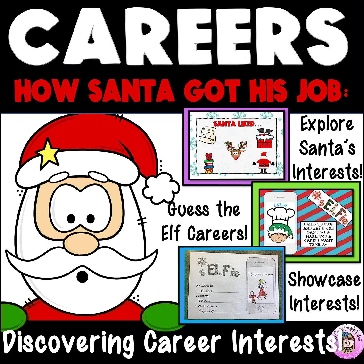 How Santa Got His Job SEL Christmas Career Interest Elf Job Exploration ...