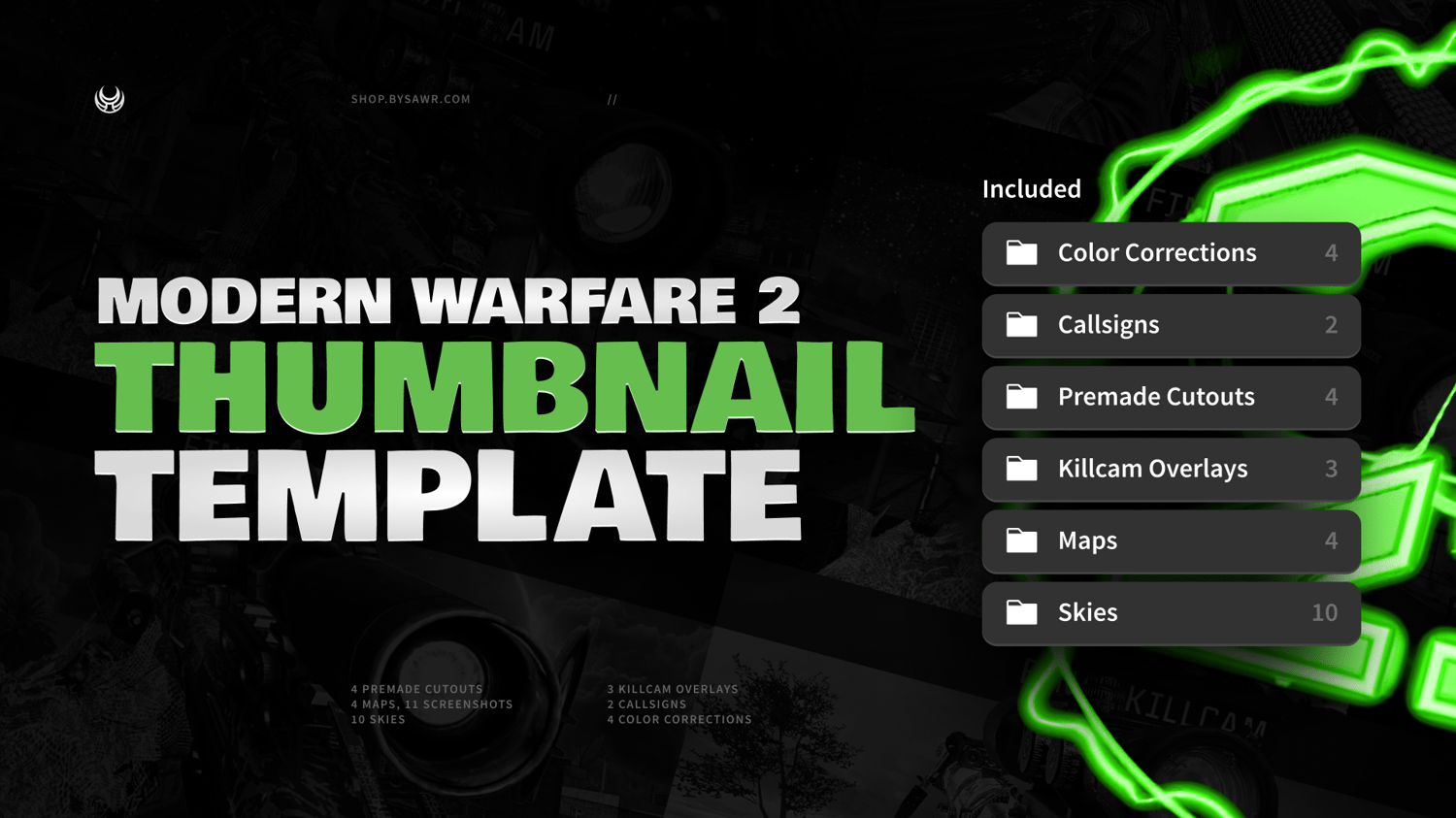 Modern Warfare 2 Thumbnail Template