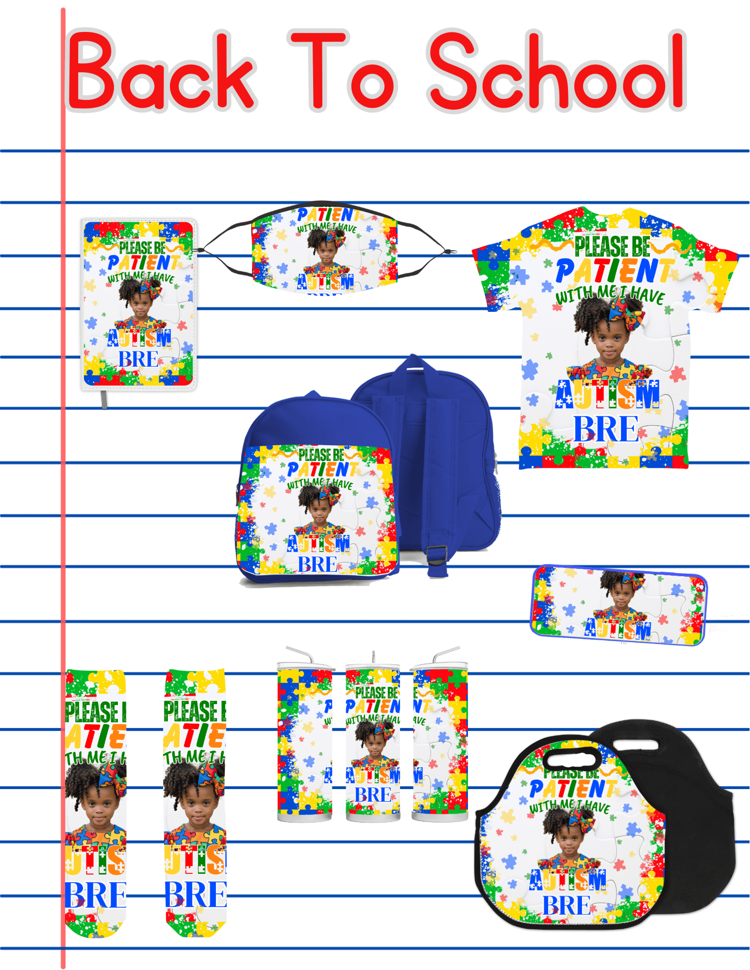 Autism Awareness Back-to-School Editable Template - Payhip