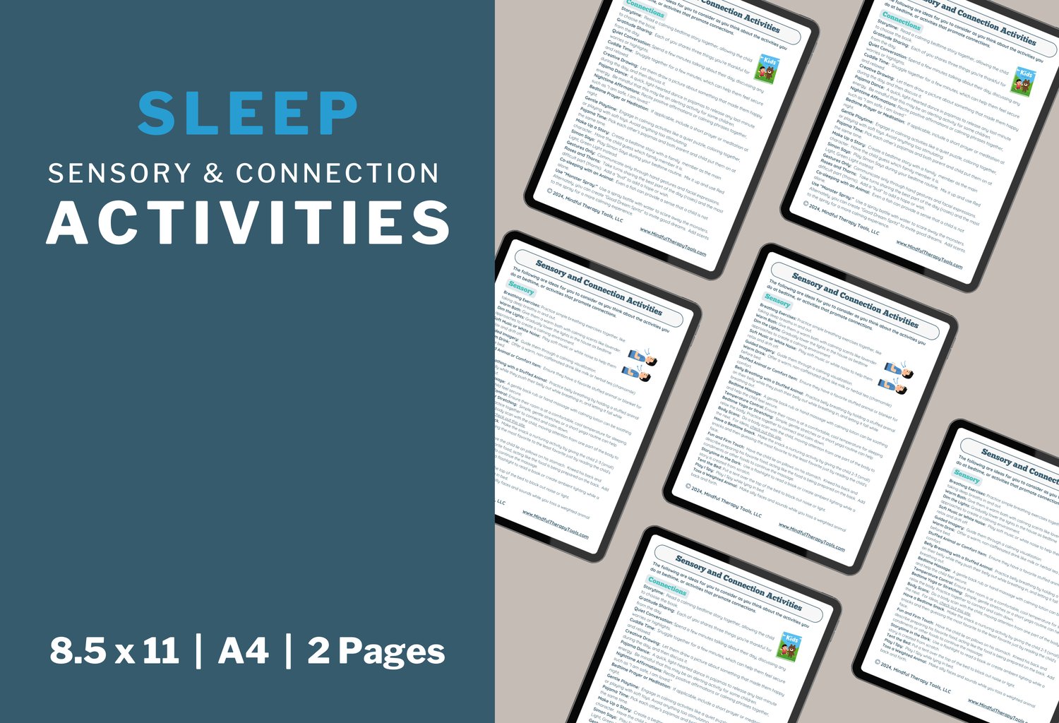 Sensory and Connection Activities for Sleep