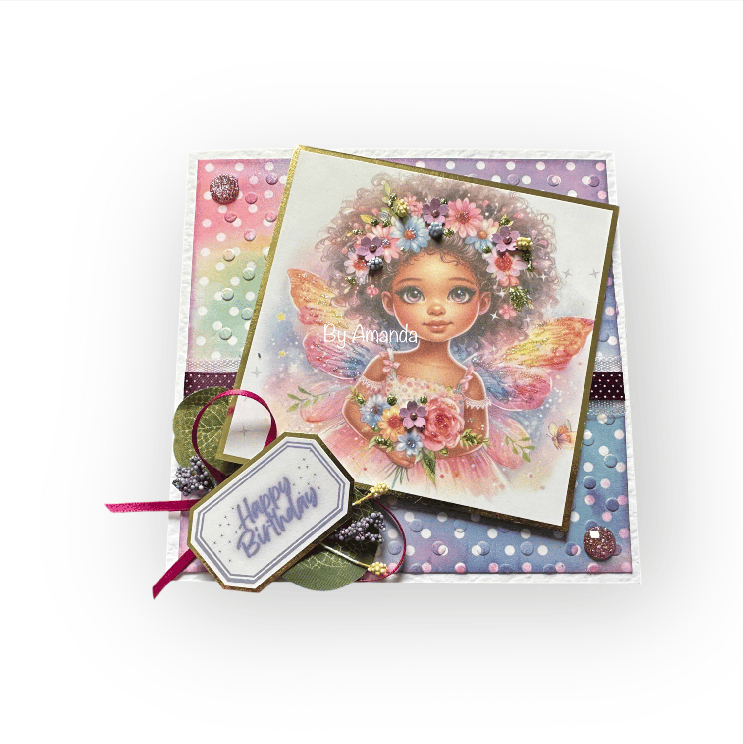 Tianna Fairy Wishes and Pixie Kisses Card with supplies list