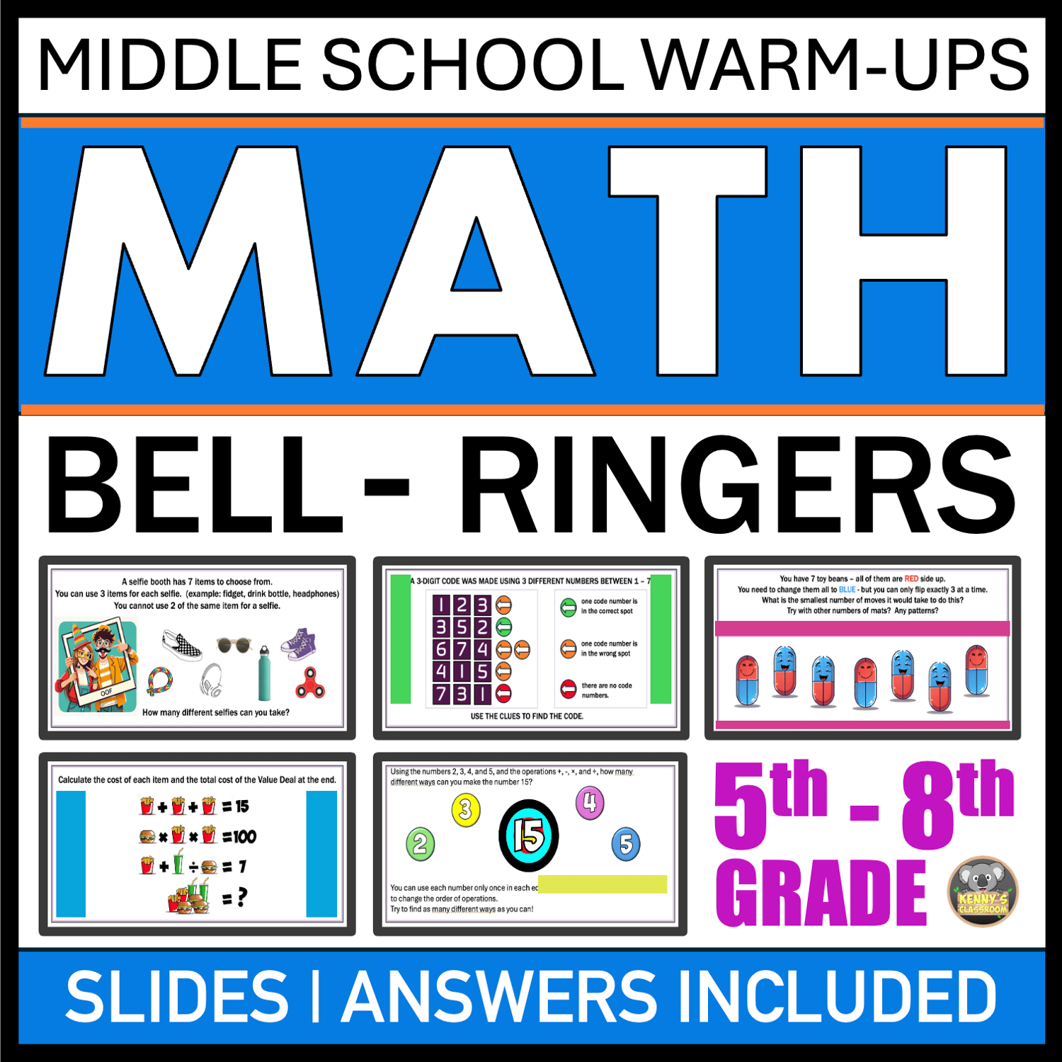 Middle School Math - Bell Ringers