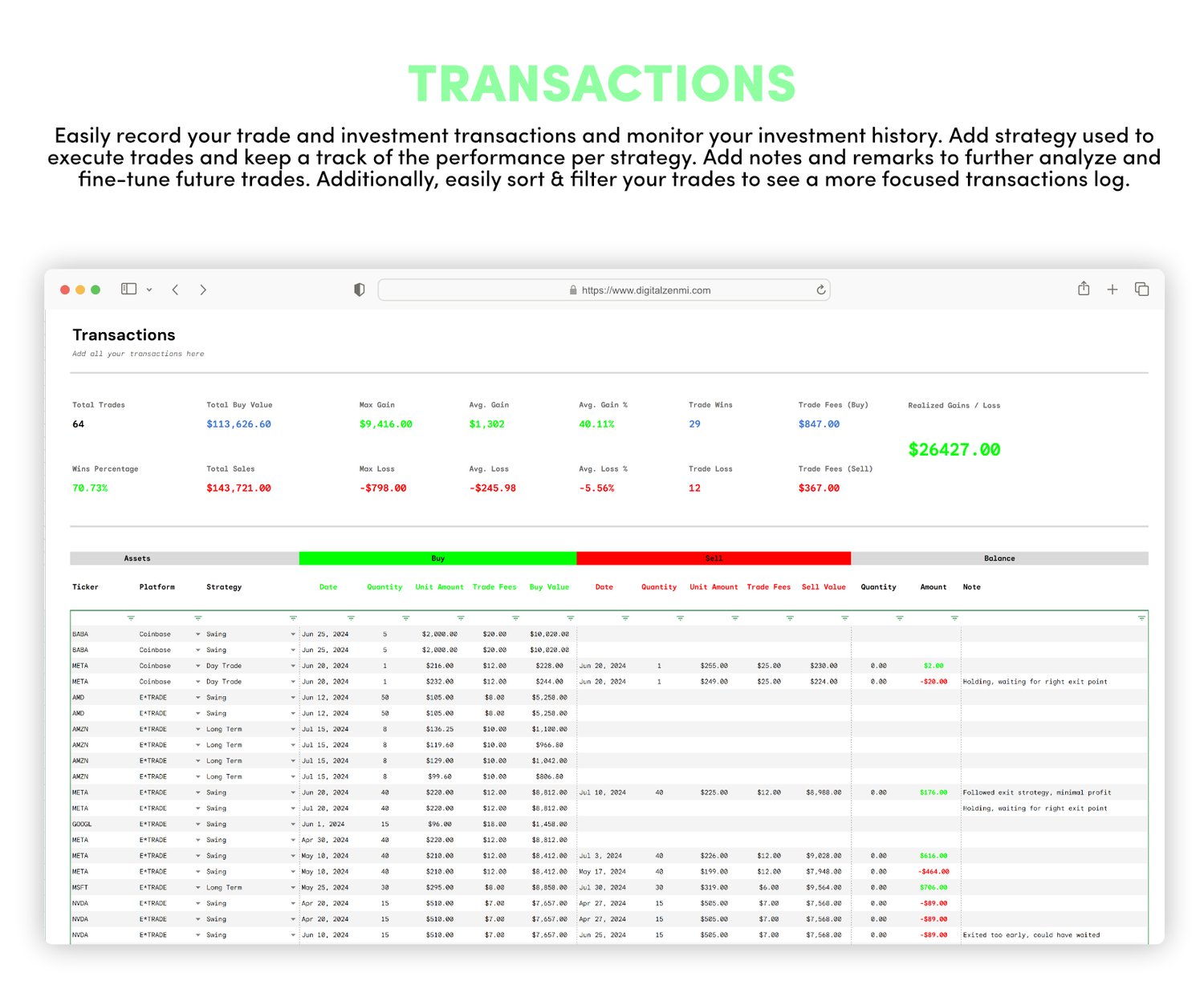 Stocks Portfolio Tracker v.4.0 - USD Version
