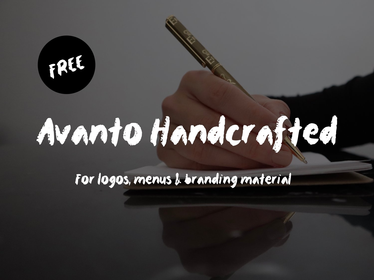 Avanto Handcrafted Handwritten Font Free Download