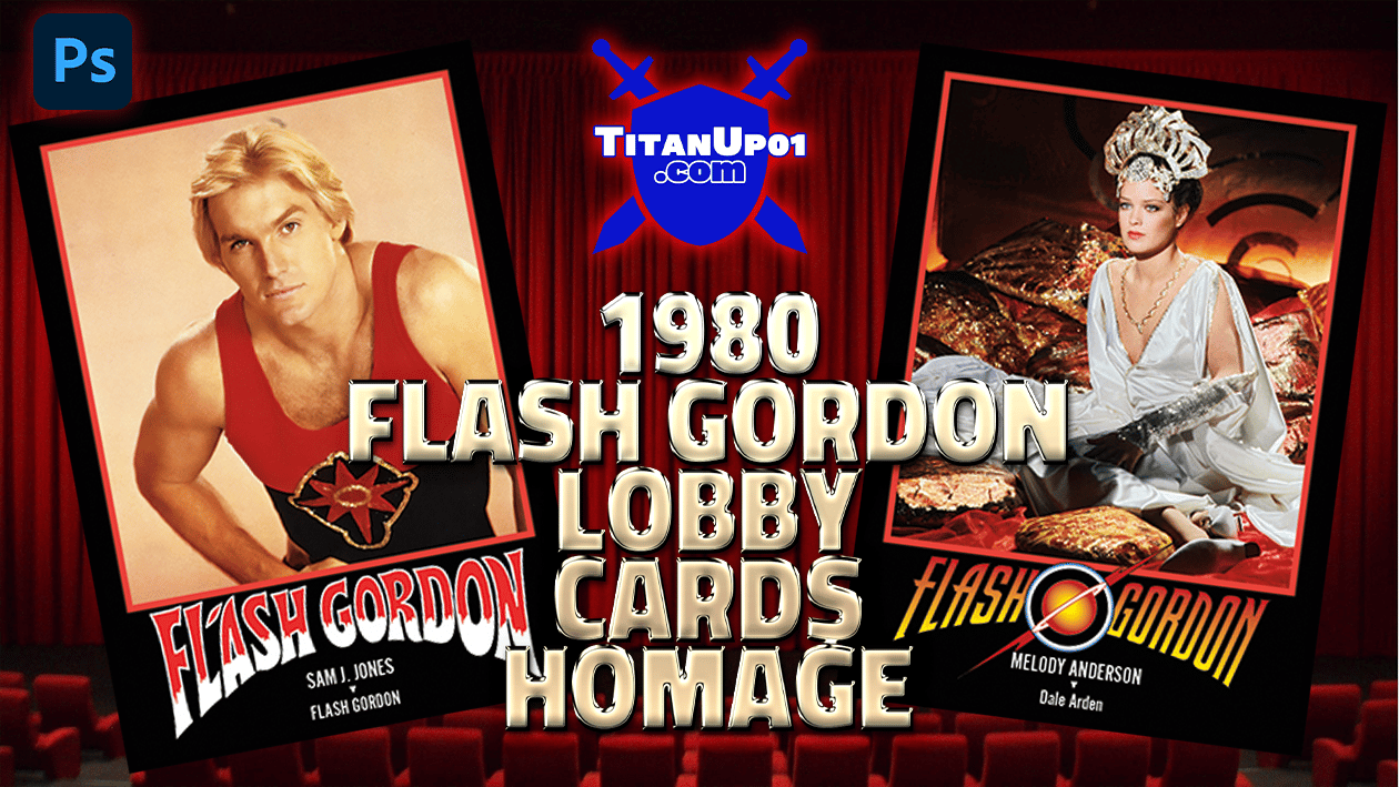 1980 Flash Gordon Lobby Cards Homage Photoshop PSD Template