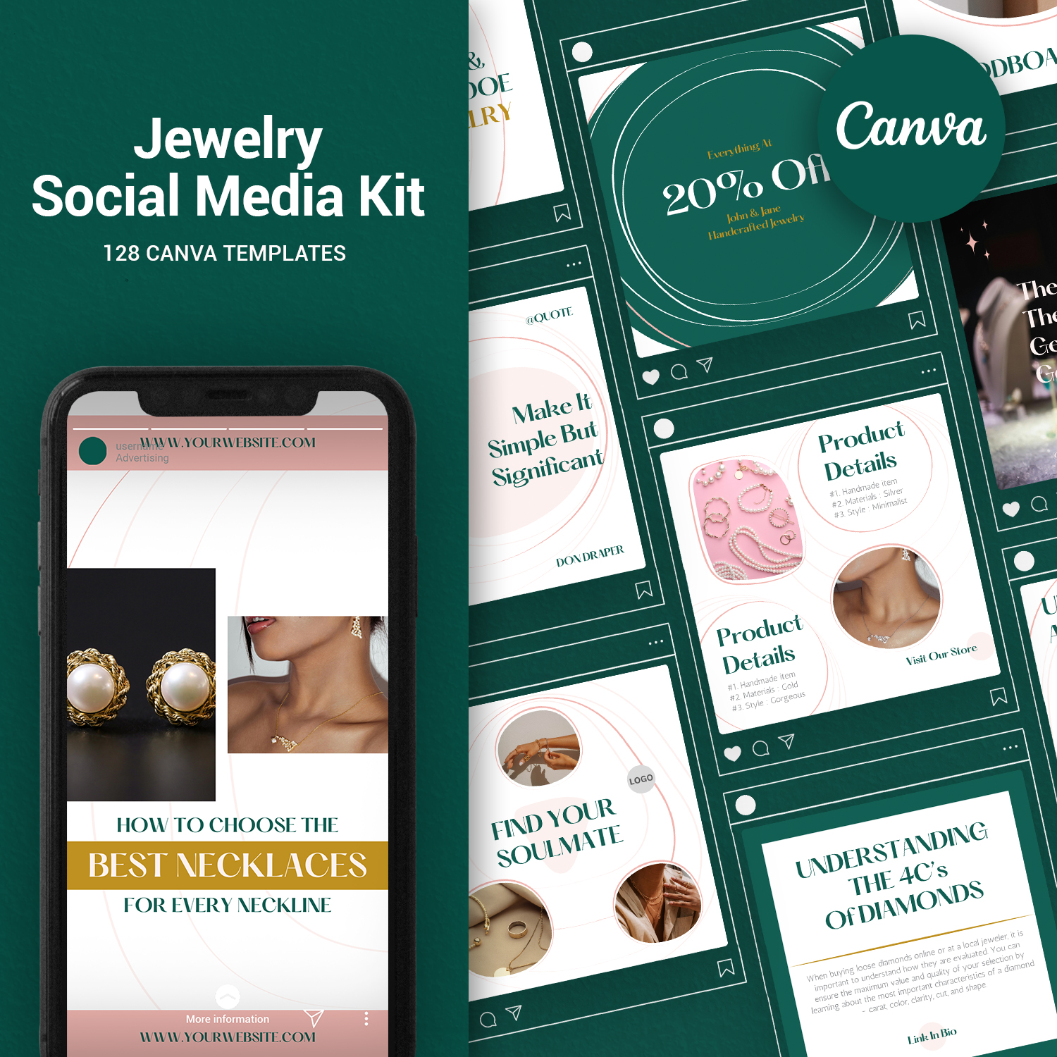 Premium Real Estate Canva Social Media Template | Realtor Instagram Post | Luxury Real Estate ...