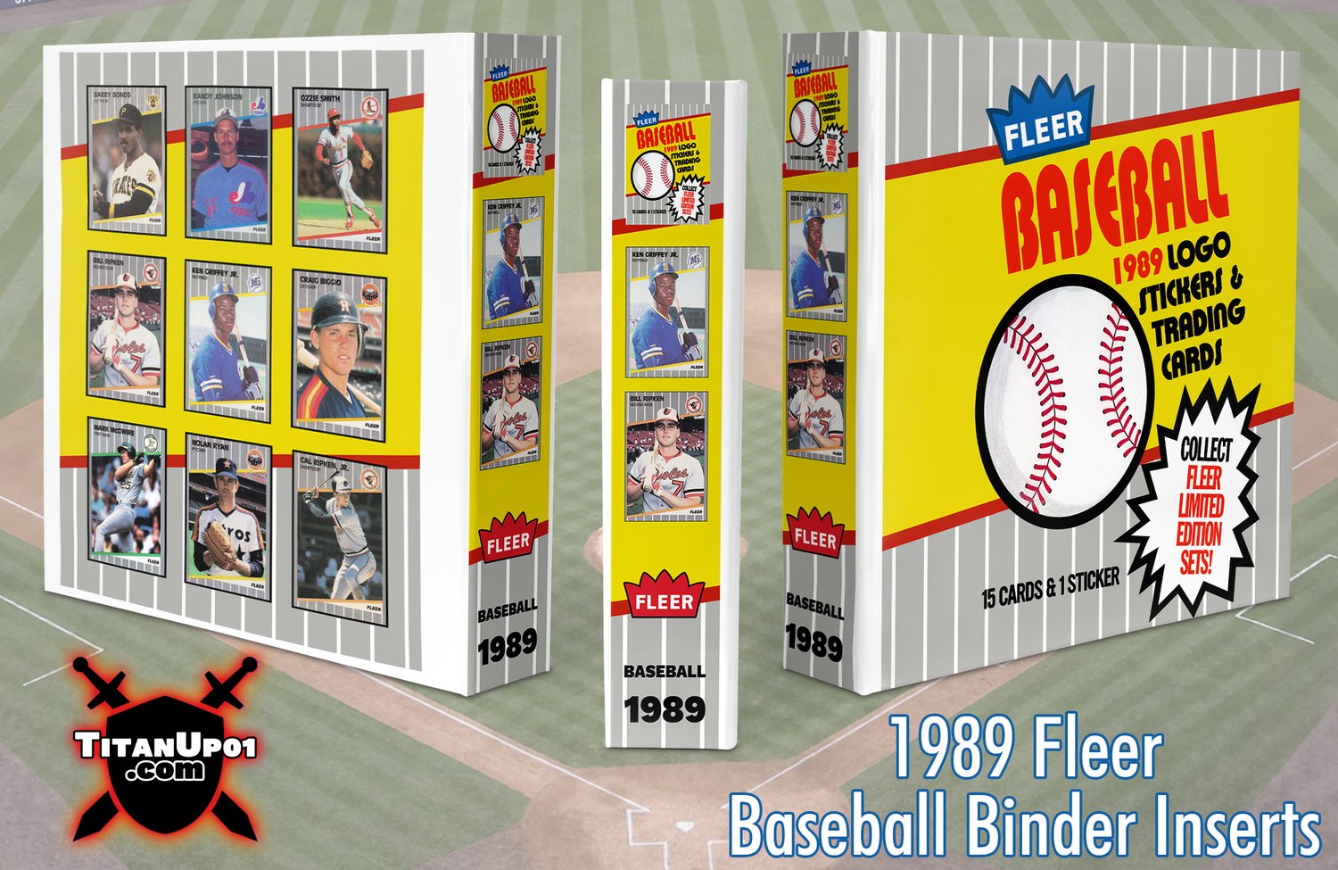 1989 Fleer Baseball Cards Binder Inserts