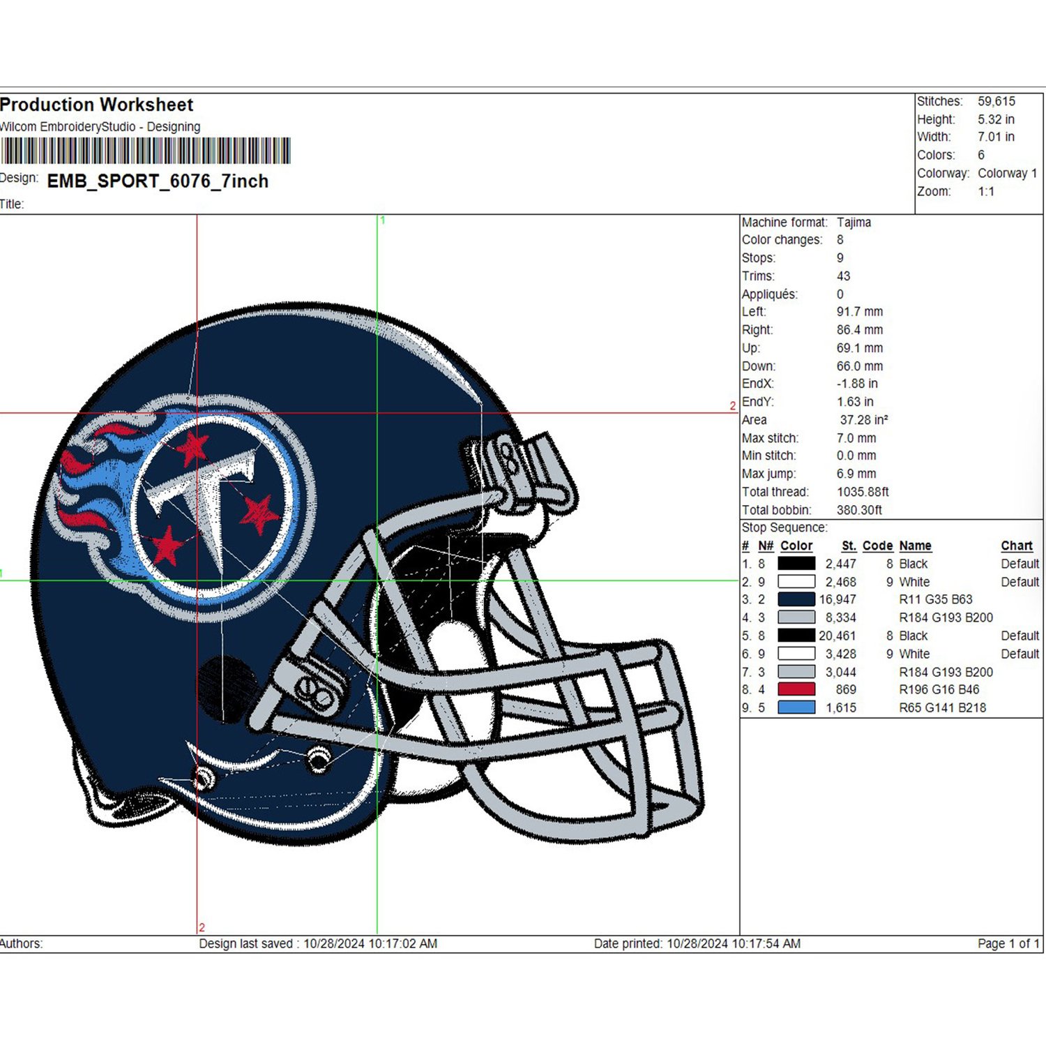 NFL Tennessee Titans Helmet Embroidery Designs, NFL Titans, NFL ...