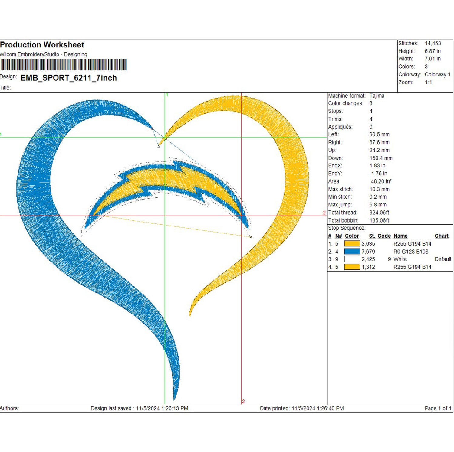 NFL Los Angeles Chargers Heart Embroidery Design Files, NFL Chargers ...