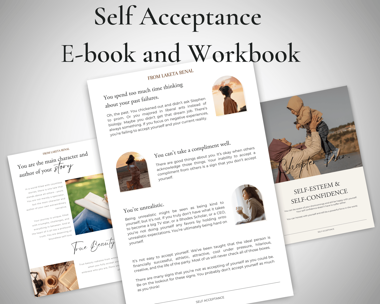Self Acceptance E-book and Workbook