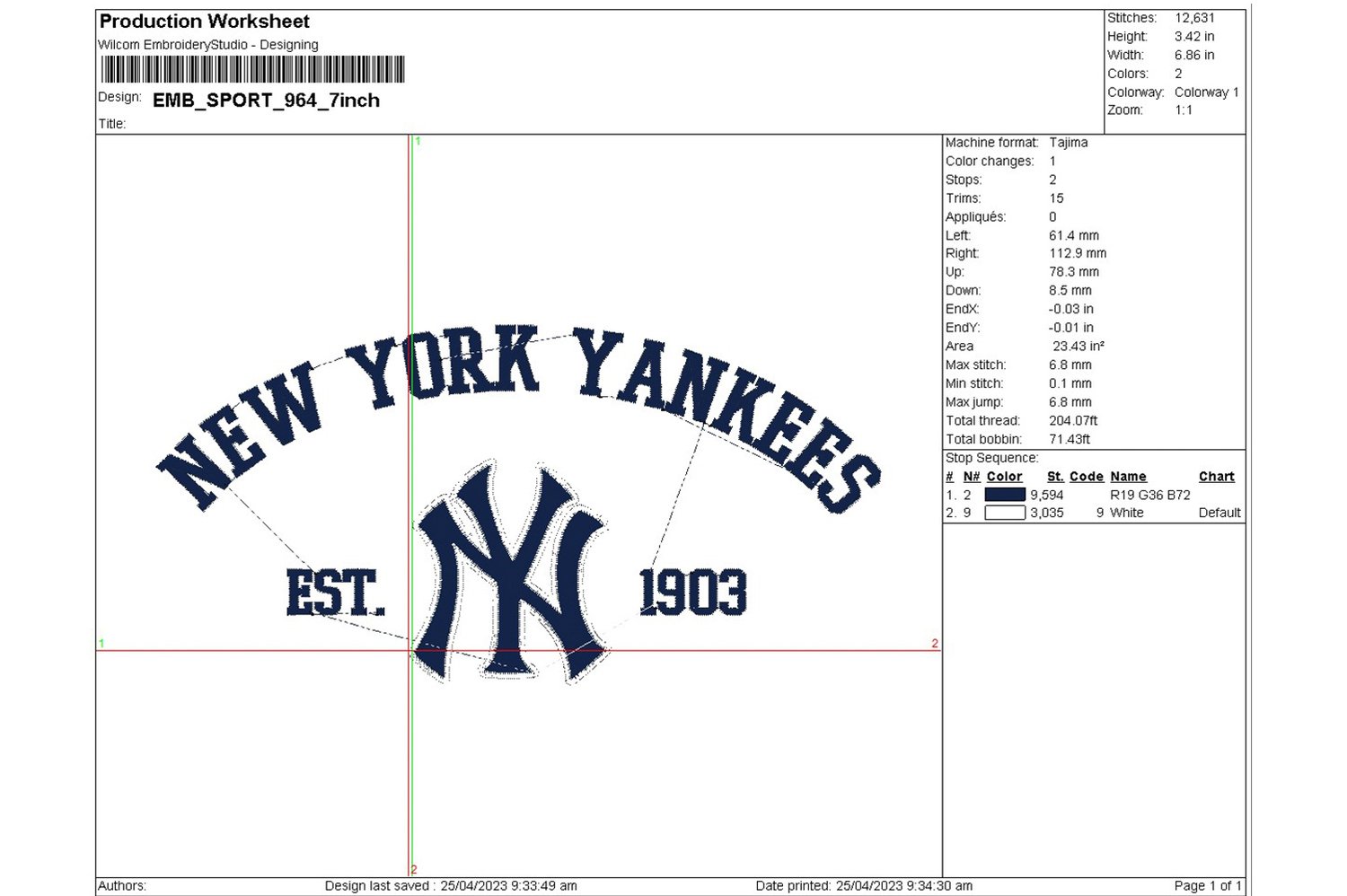 New York Yankees Est 1903 Embroidery Designs, MLB Yankees Embroidery ...