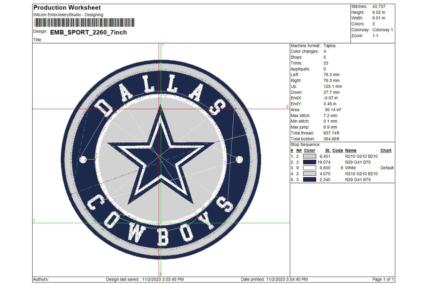 Dallas Cowboys Circle Logo Embroidery Designs, NFL Cowboys, NFL Logo ...