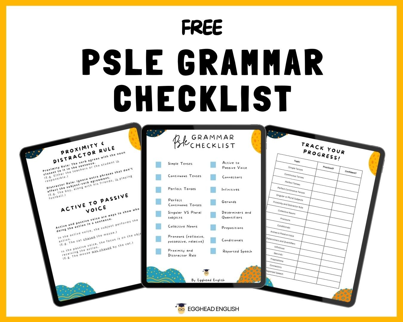Free PSLE Grammar Checklist