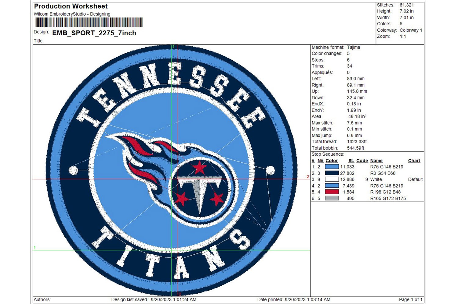 NFL Tennessee Titans Circle Logo Embroidery Design Files, NFL Titans ...