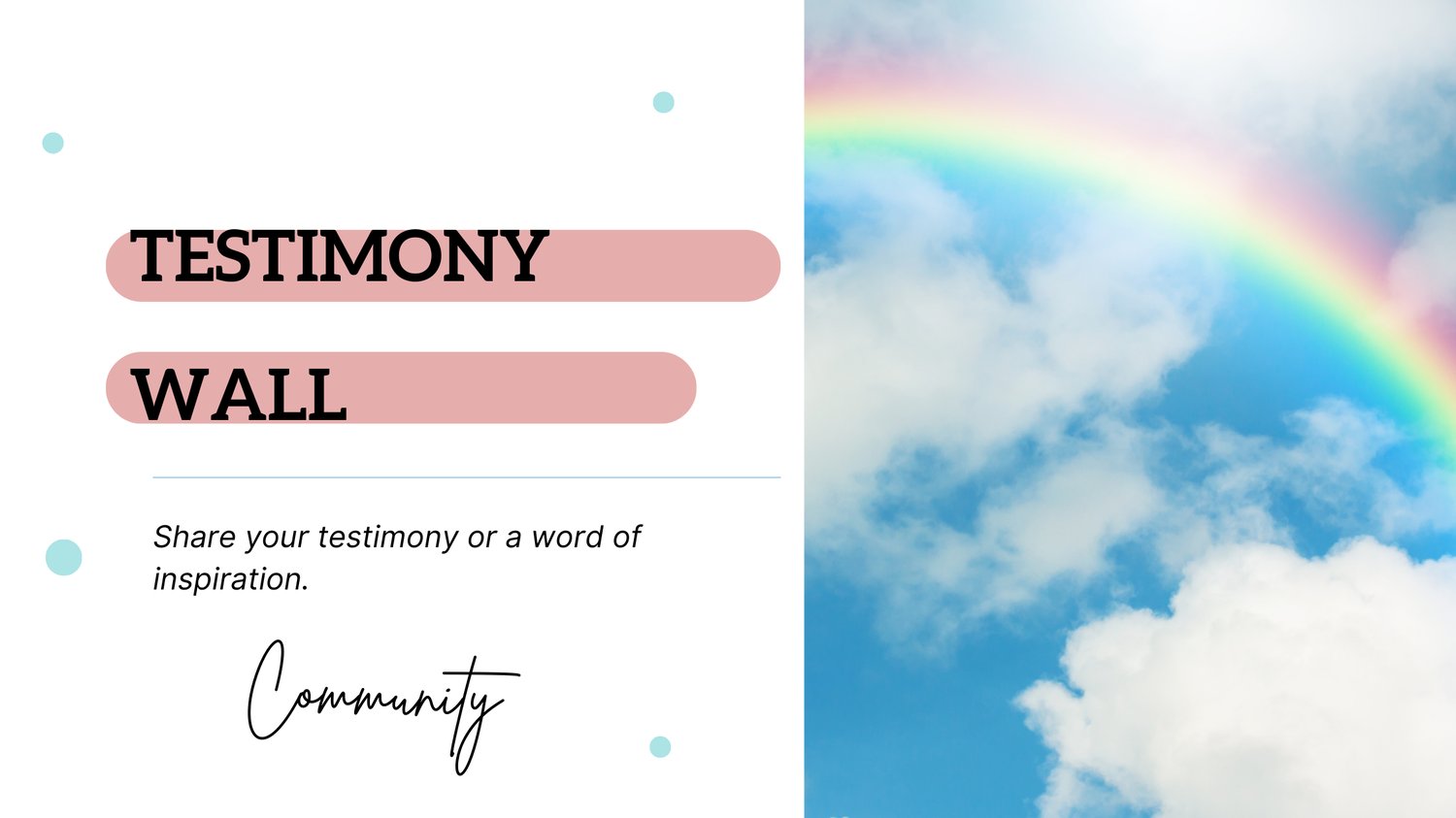 Testimony Wall