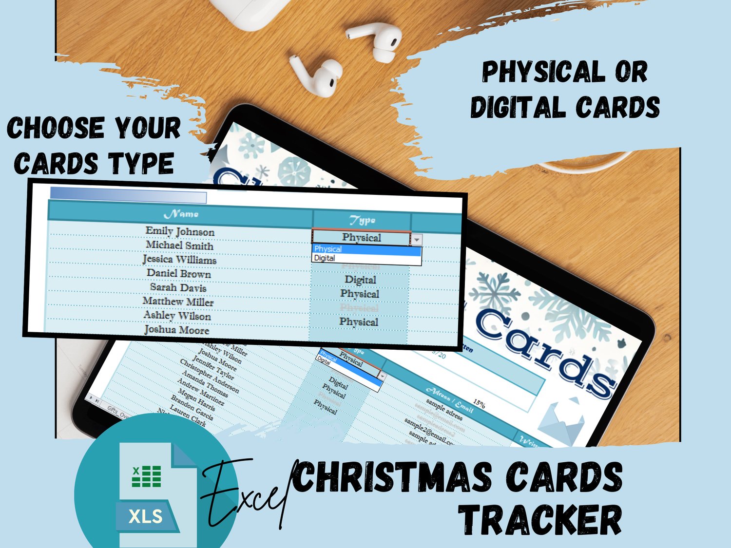 Ultimate Christmas Gifts Tracker And Cards Tracker for Excel