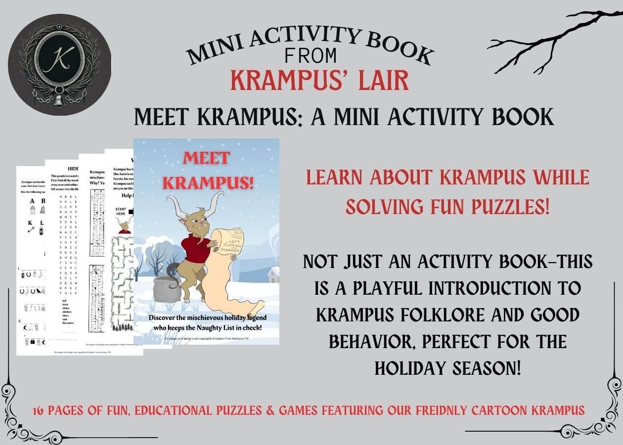 Mini Activity Book: Meet Krampus A4 Size