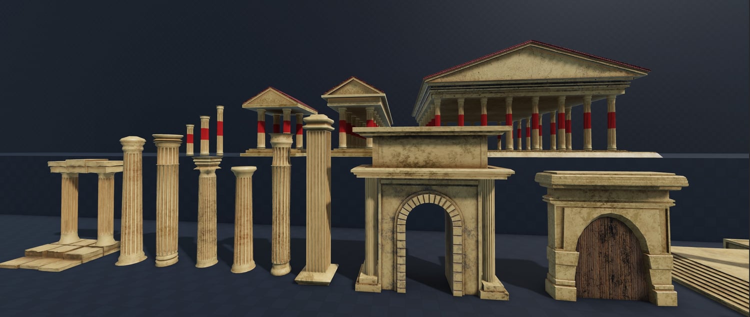 [LIMITED] Roman Empire Building Pack Roblox