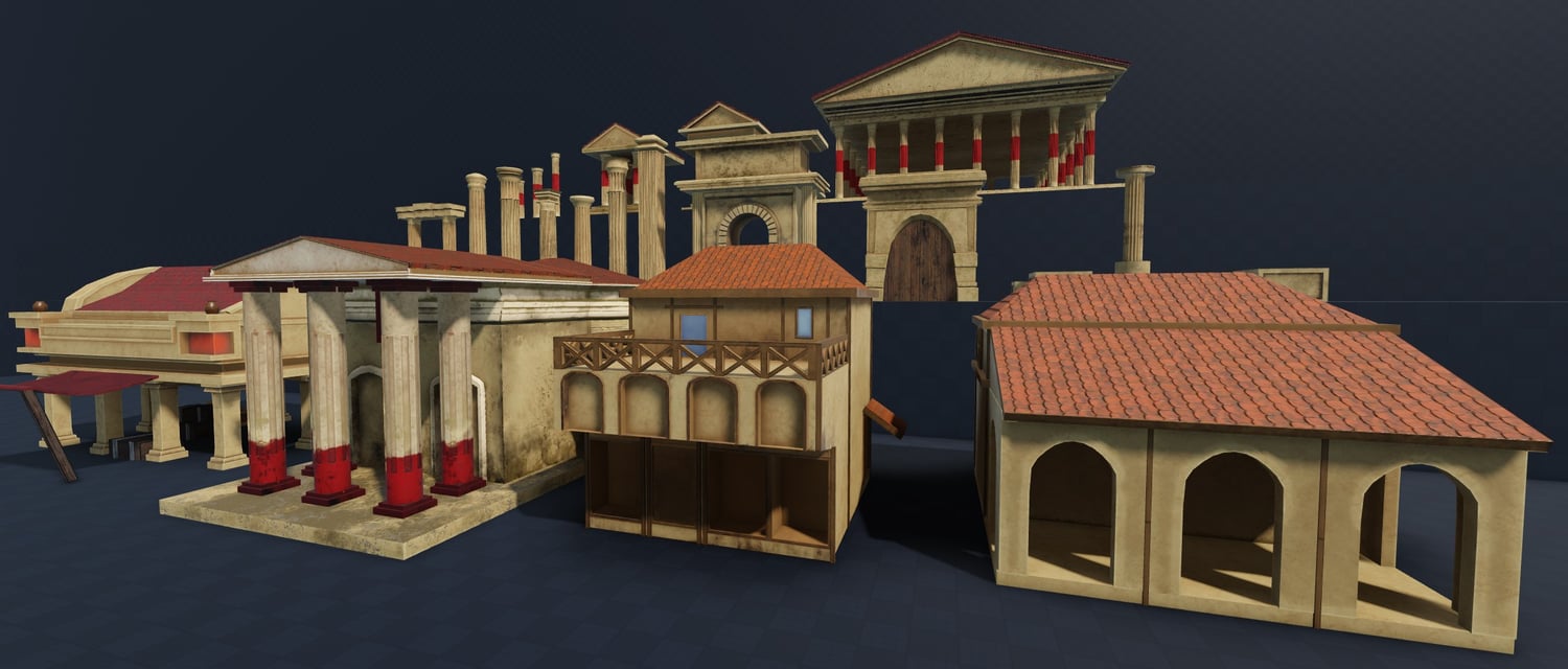[LIMITED] Roman Empire Building Pack Roblox