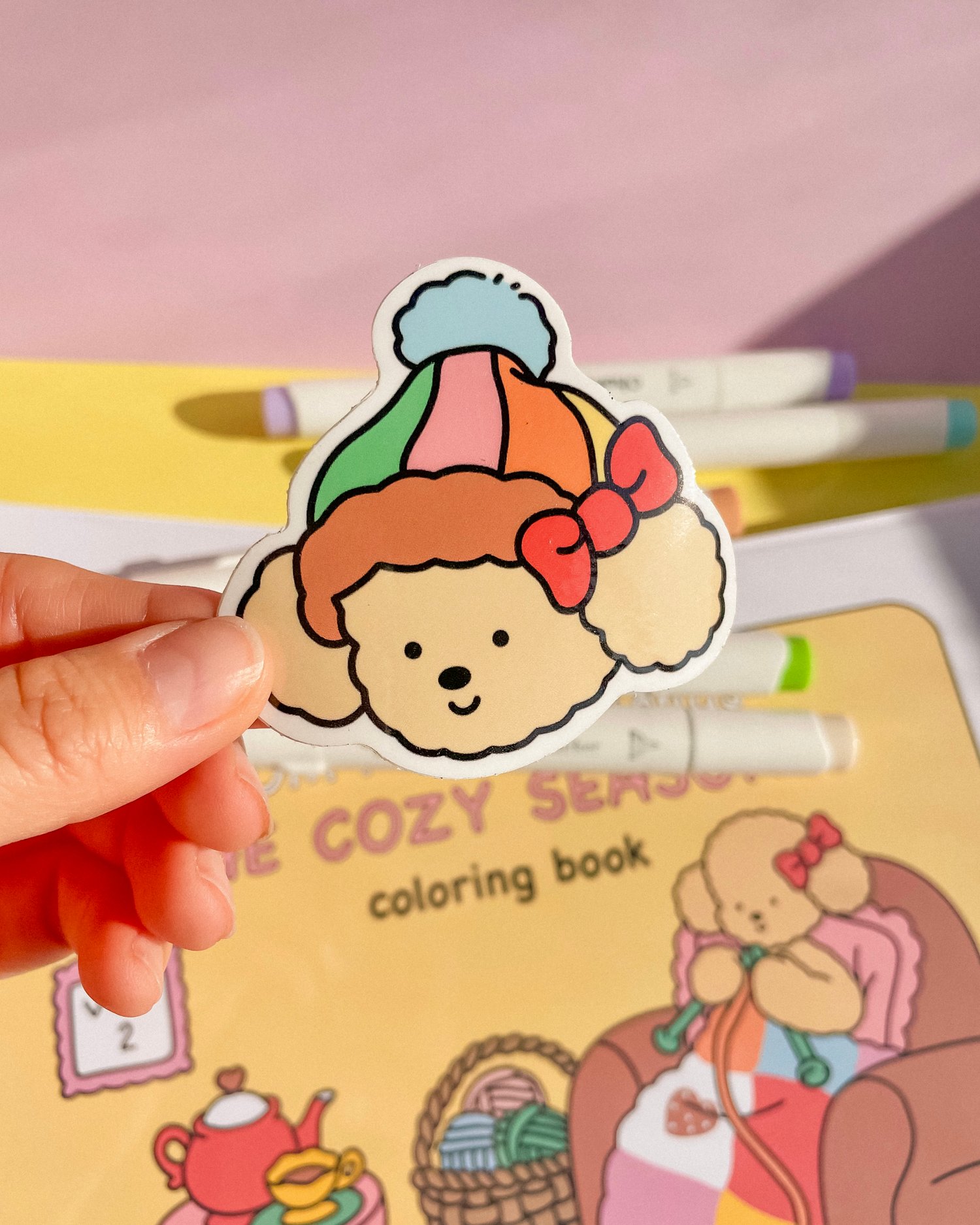 Cozy Pom Pom Sticker