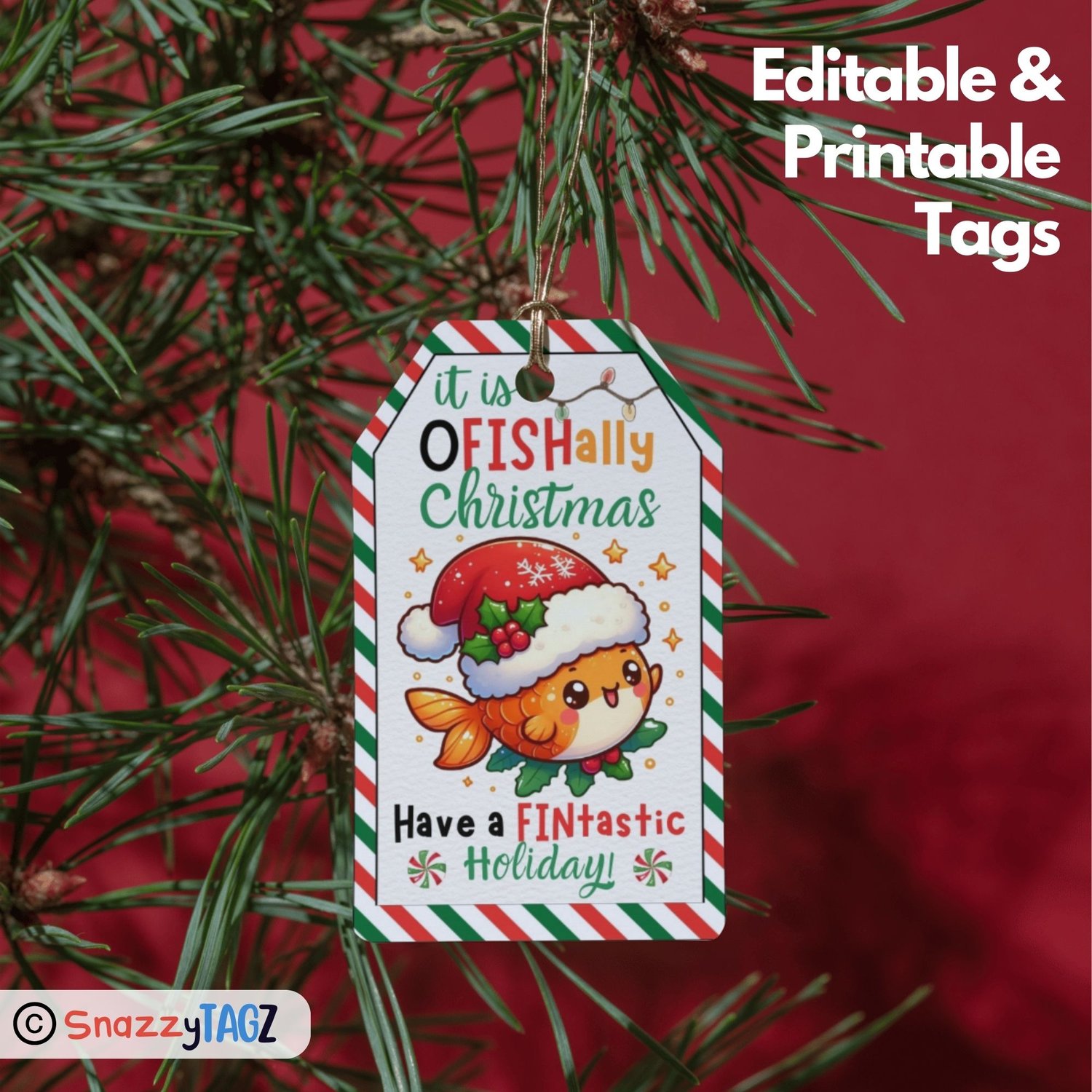 Christmas Bath Bomb Gift Tag, Merry Fizz-Mas, Fizzmas Holiday, Salts ...