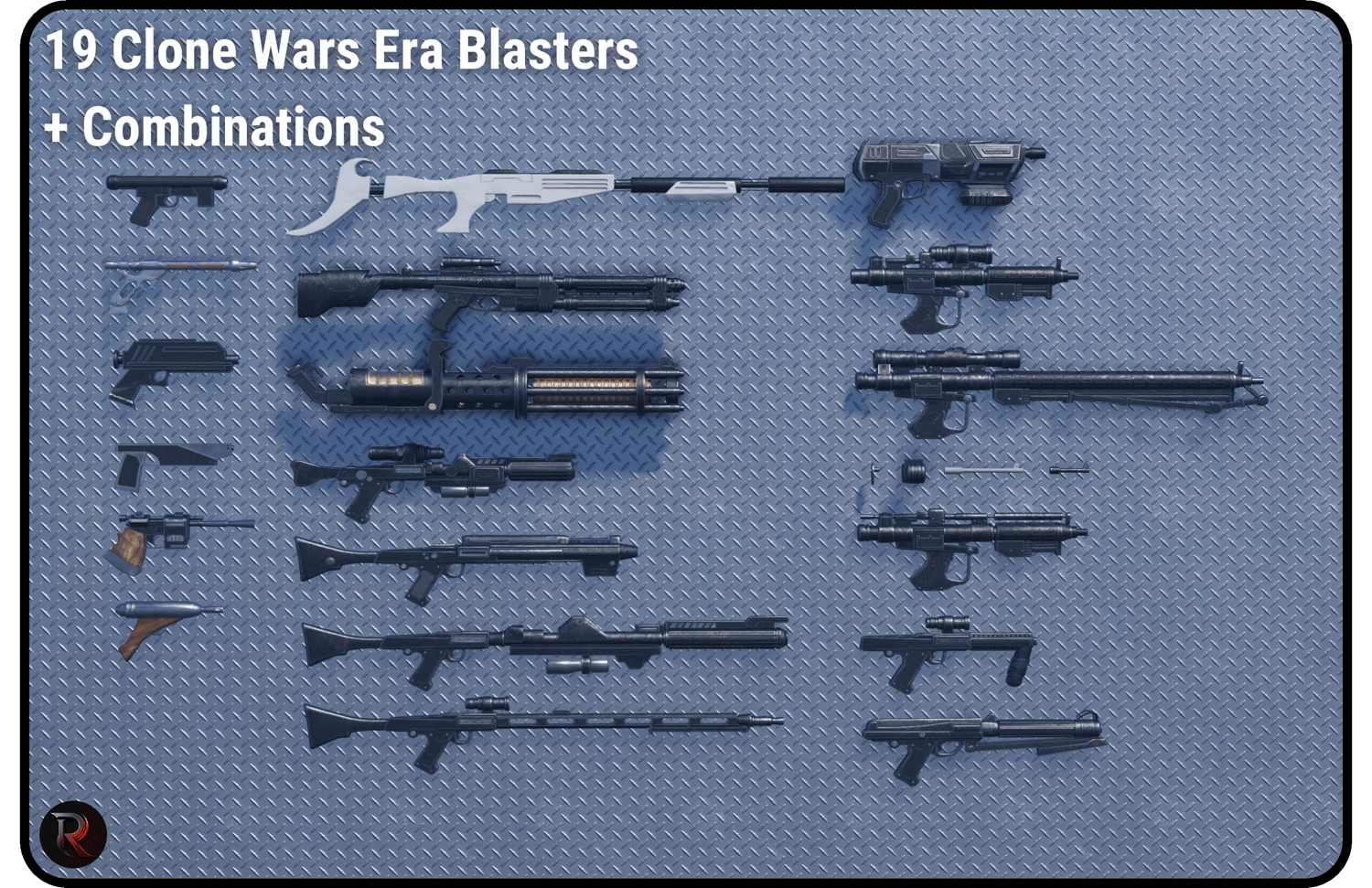 (CLONE WARS ERA) GUN PACK | 19 GUNS COMBINATION OPTIONS