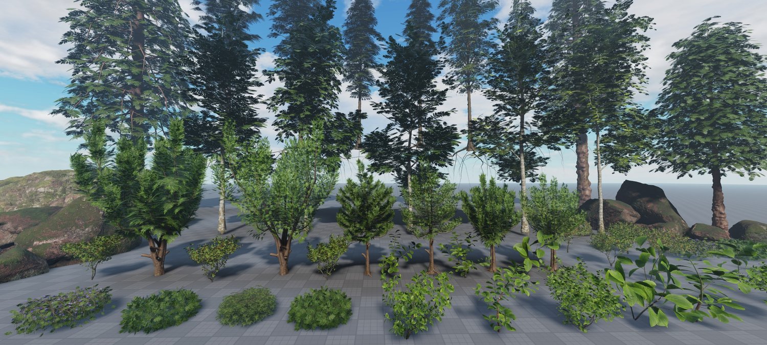 [EXCLUSIVE] Realistic Green Forest Roblox Nature Asset Pack