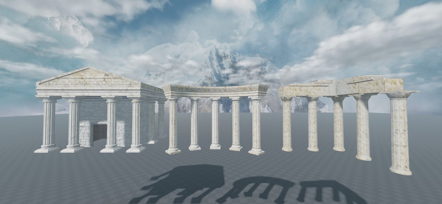 [CUSTOM] Ancient Greek Roblox Buildings Pack